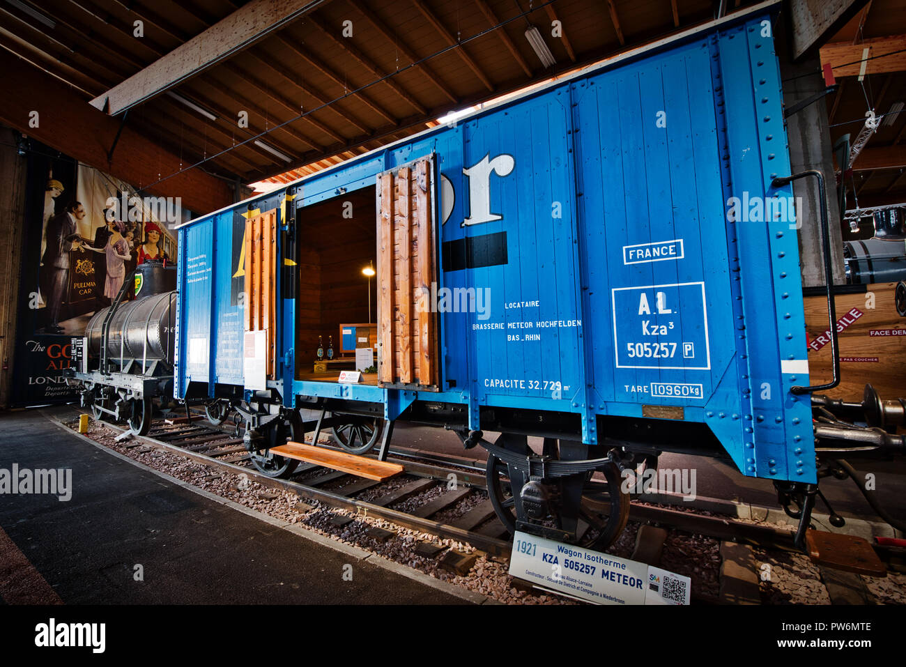 History Old Train Railway Museum Mulhouse France Stock Photo - Alamy