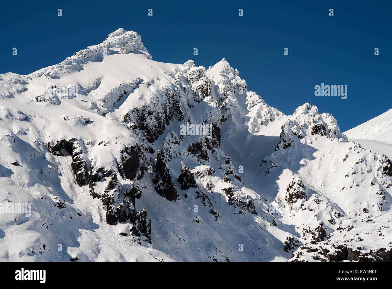 Ruapehu District, New Zealand. Pinnacle ridge Stock Photo - Alamy