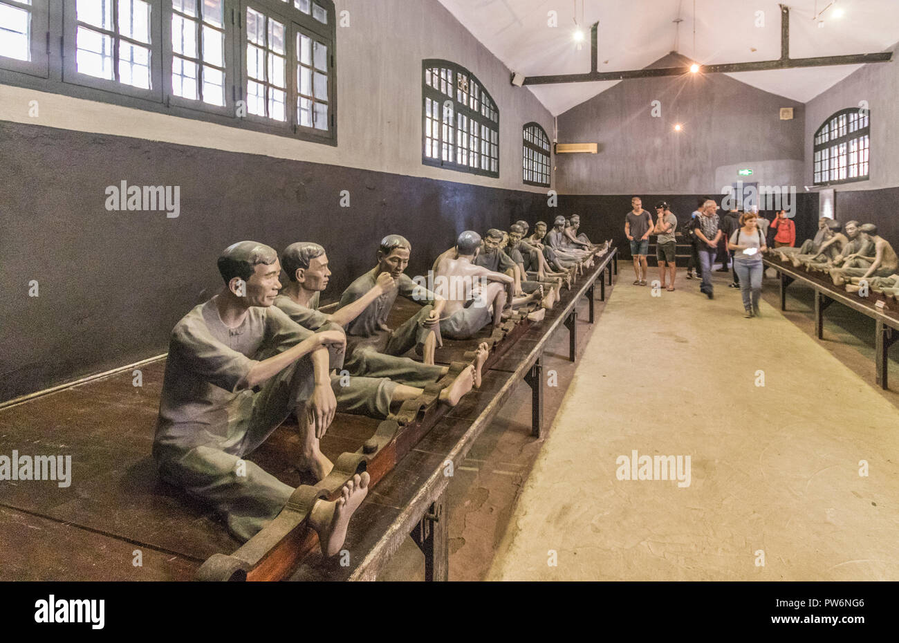 Plaque showing conditions and abuses during French Colonial times at ...