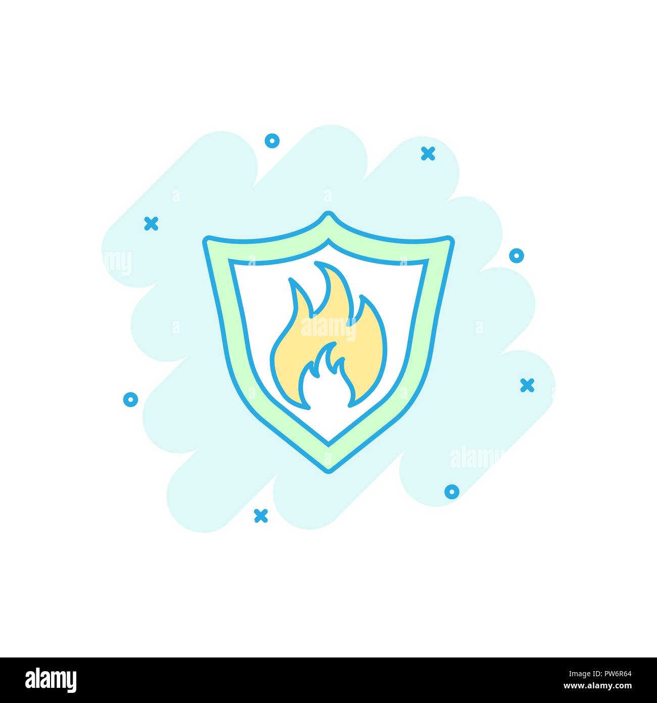 Cartoon fire hi-res stock photography and images - Alamy