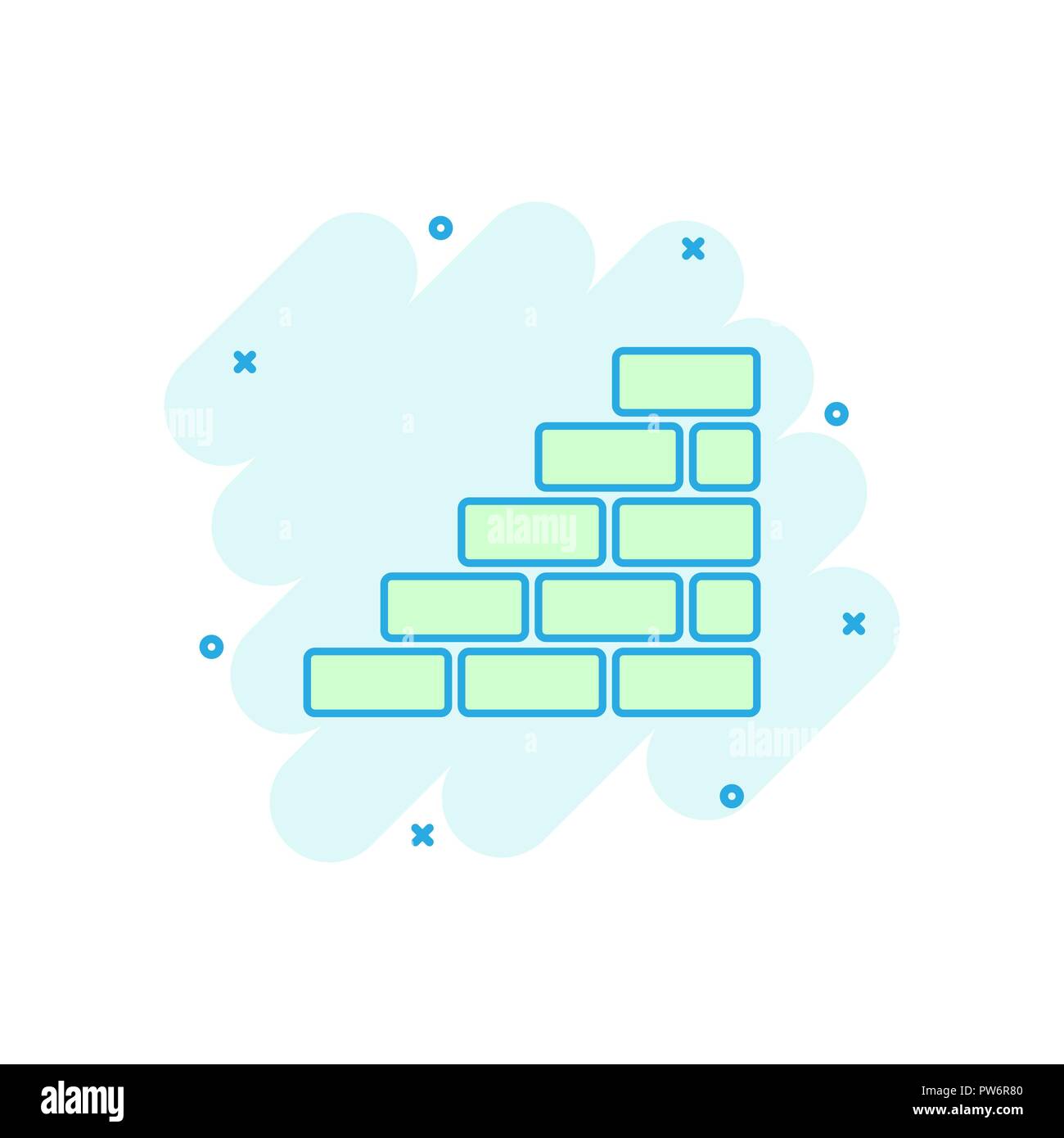 Cartoon brick cement Cut Out Stock Images & Pictures - Alamy