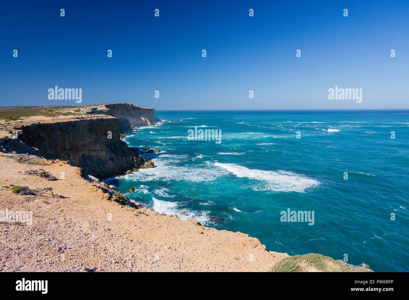 Sheer cliffs at Point Labatt SA Australia's only mainland breeding ...