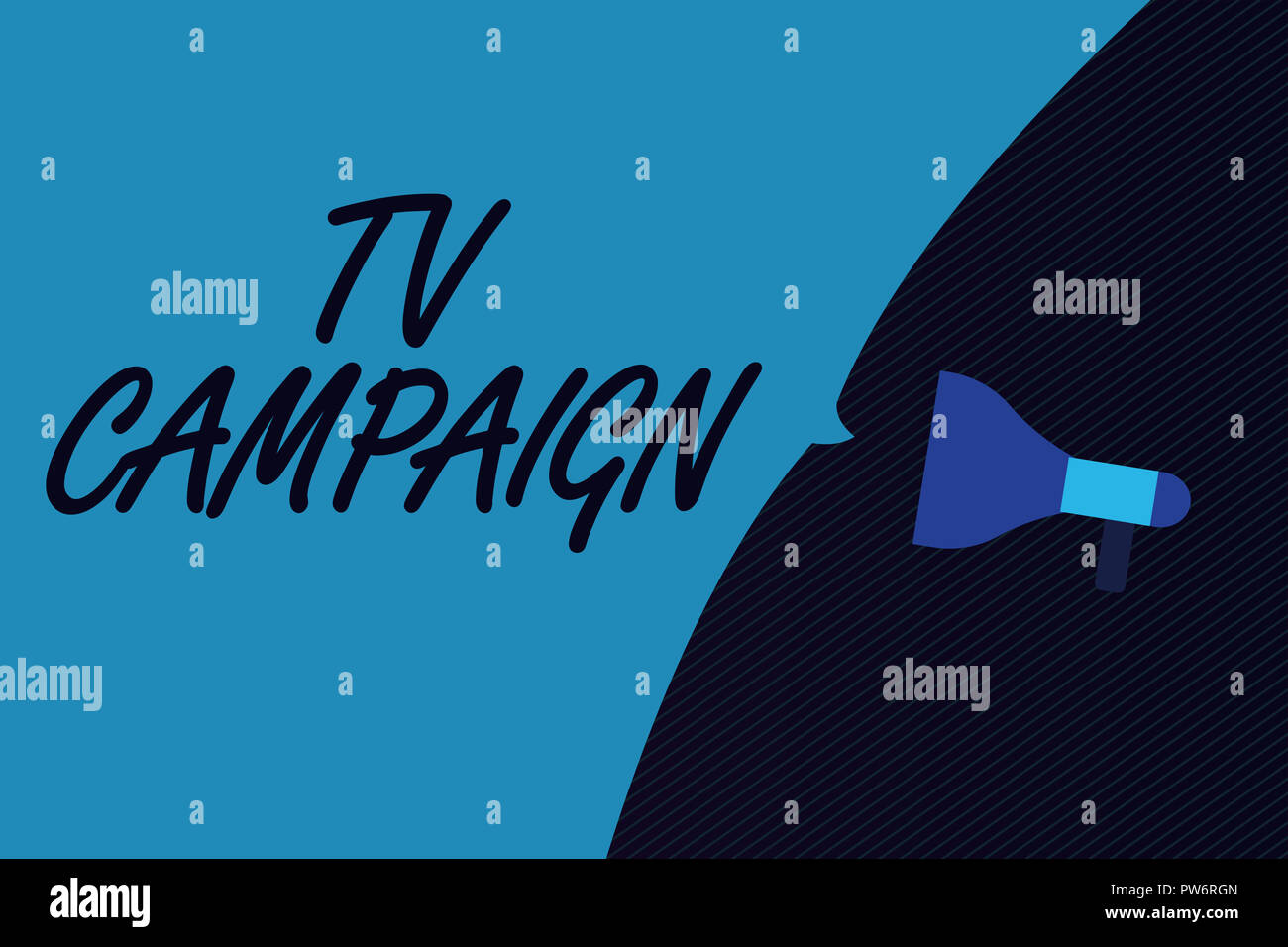 Word writing text Tv Campaign. Business concept for Television ...