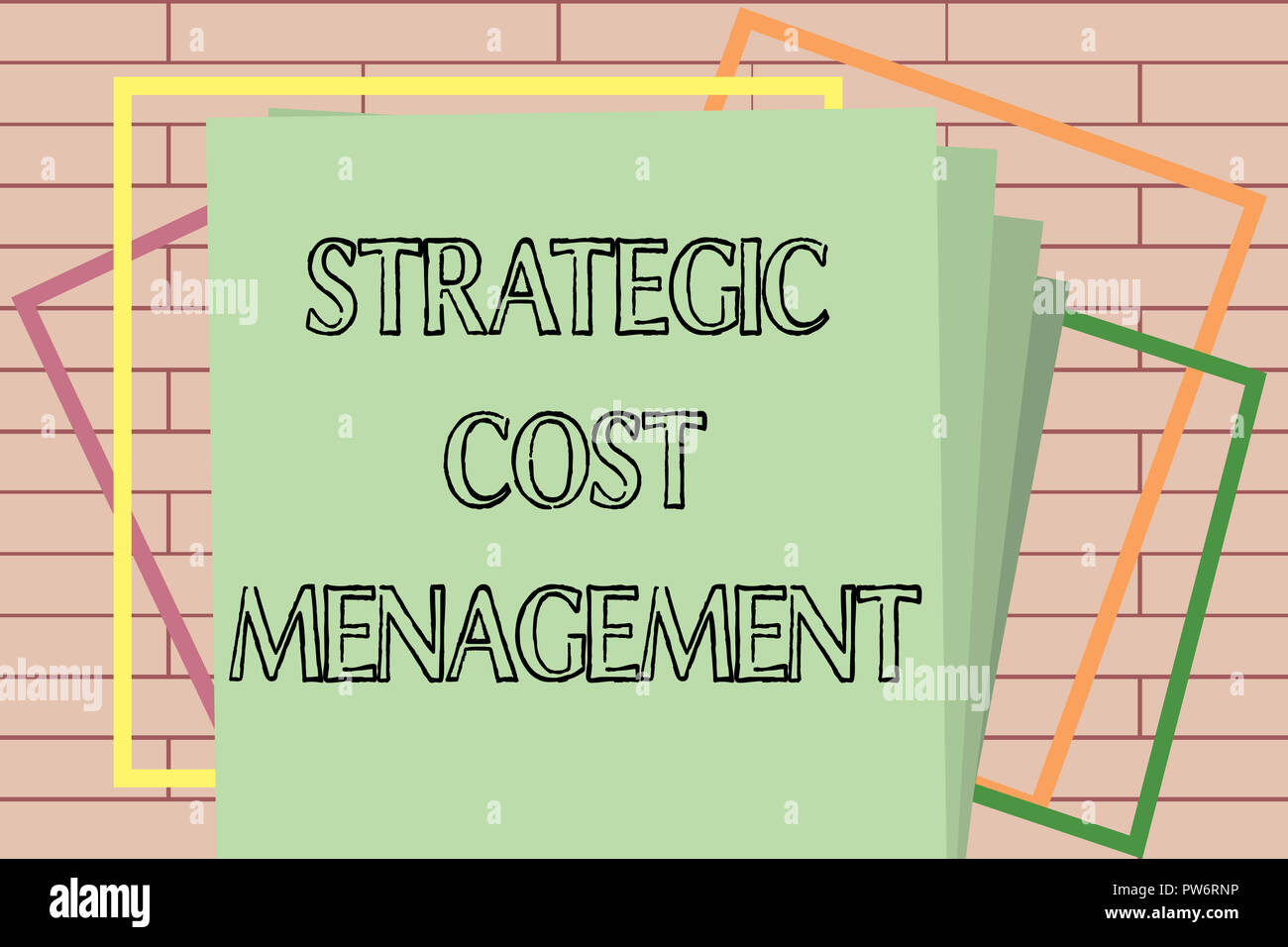 Handwriting text writing Strategic Cost Management. Concept meaning ...