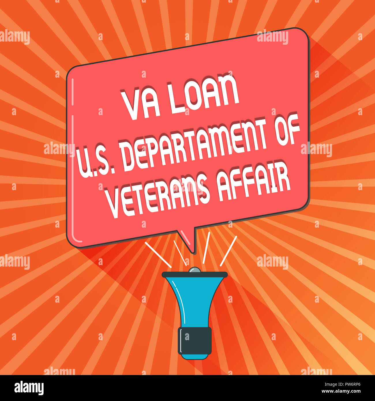 Conceptual hand writing showing Va Loan U.S Departament Of Veterans ...