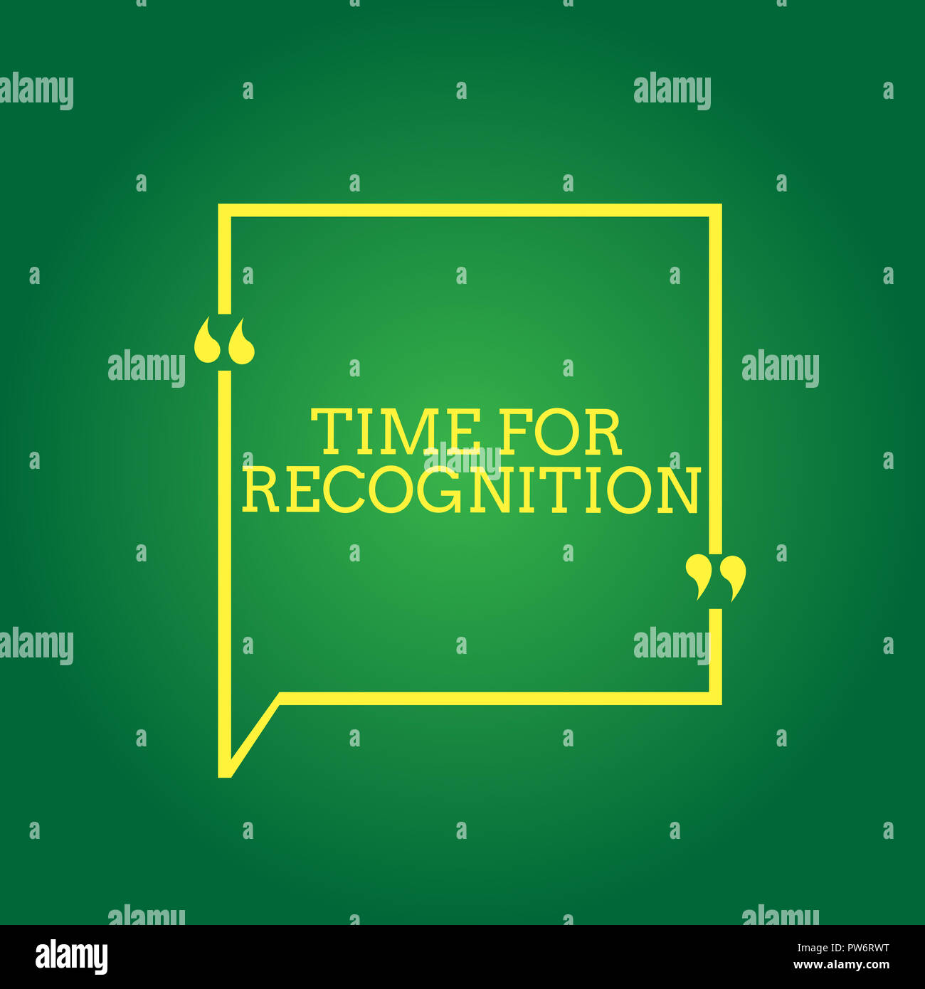 Text sign showing Time For Recognition. Conceptual photo ...