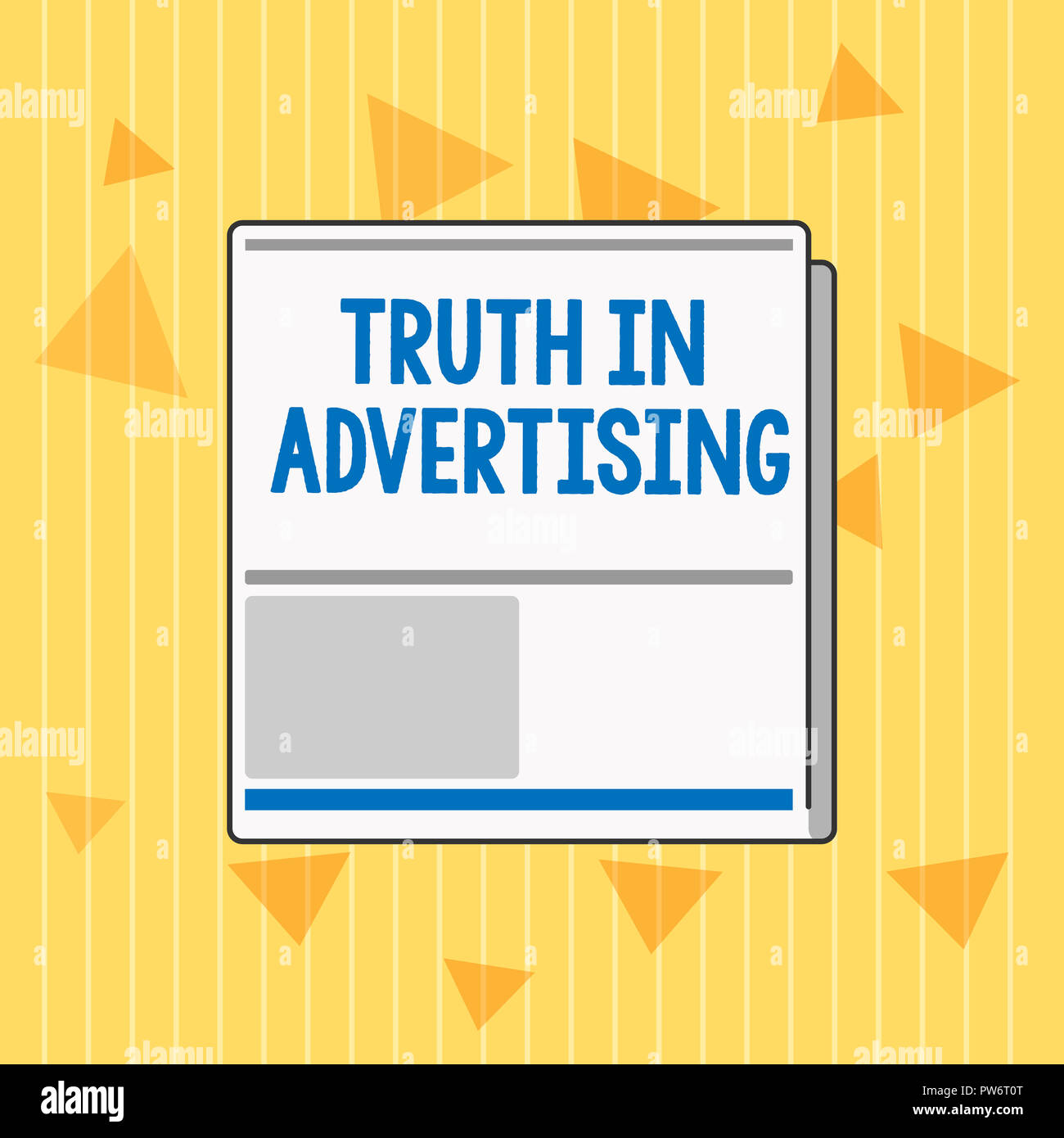 Handwriting text Truth In Advertising. Concept meaning Practice Honest ...