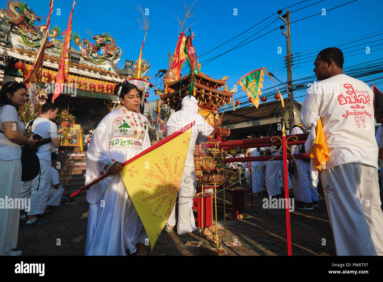 A procession during the Vegetarian Festival (Nine Emperor Gods Festival ...