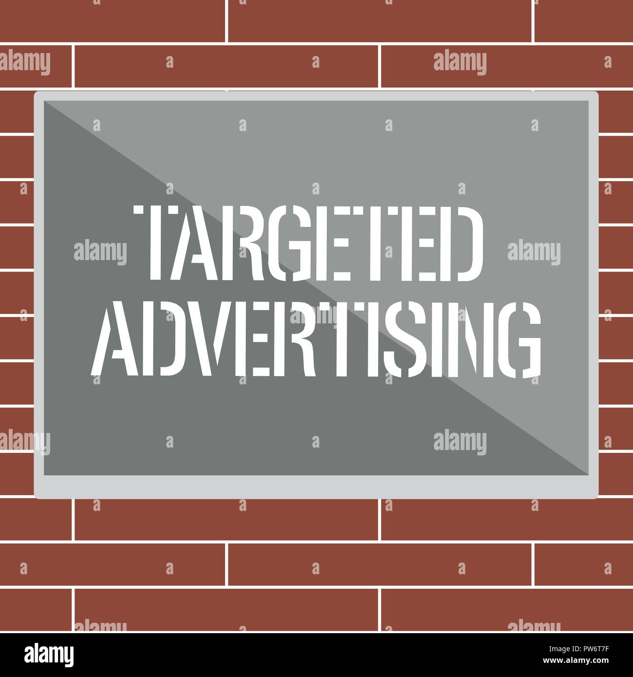 Handwriting text writing Targeted Advertising. Concept meaning Online ...