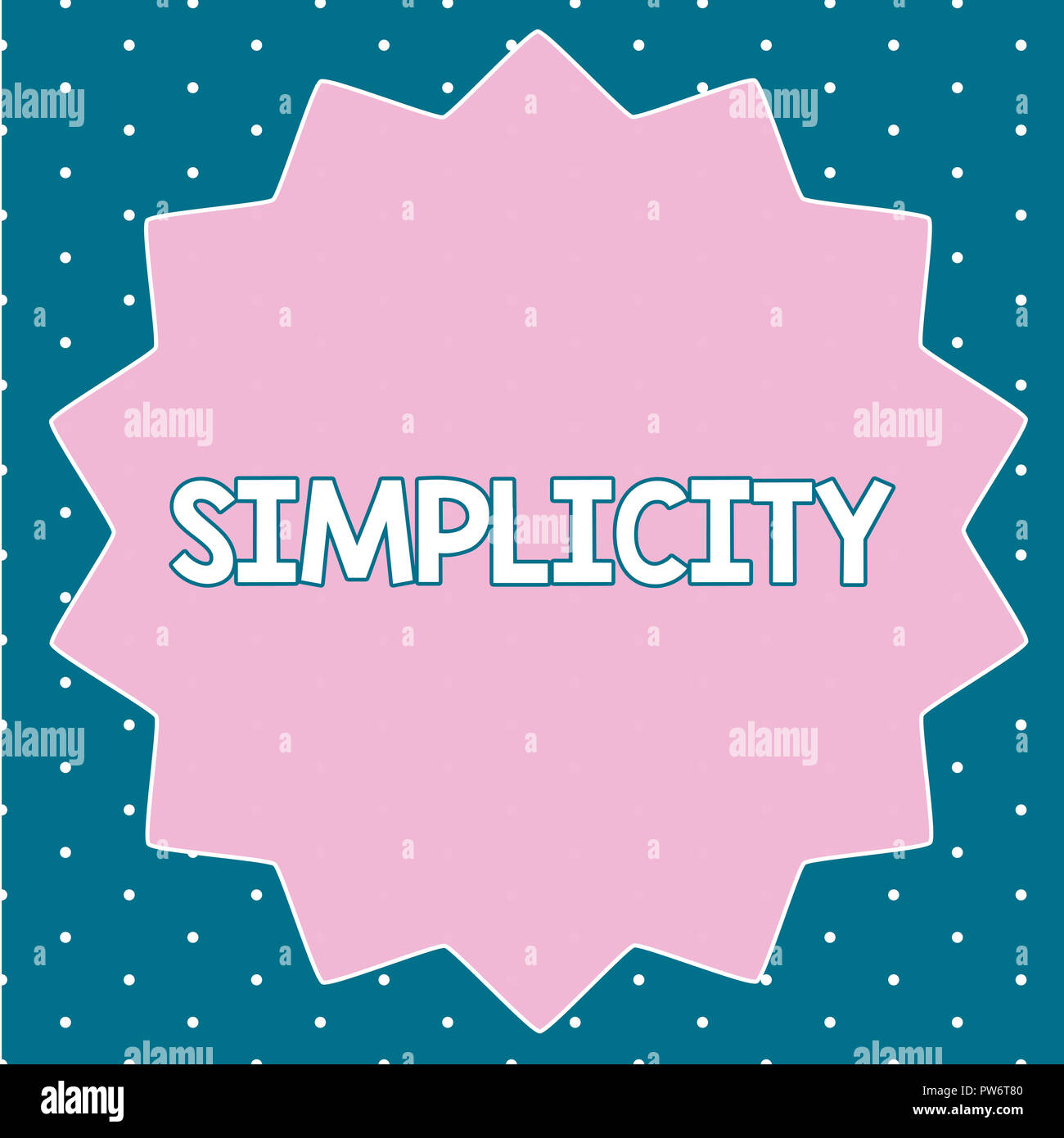 Text sign showing Simplicity. Conceptual photo Quality or condition of ...