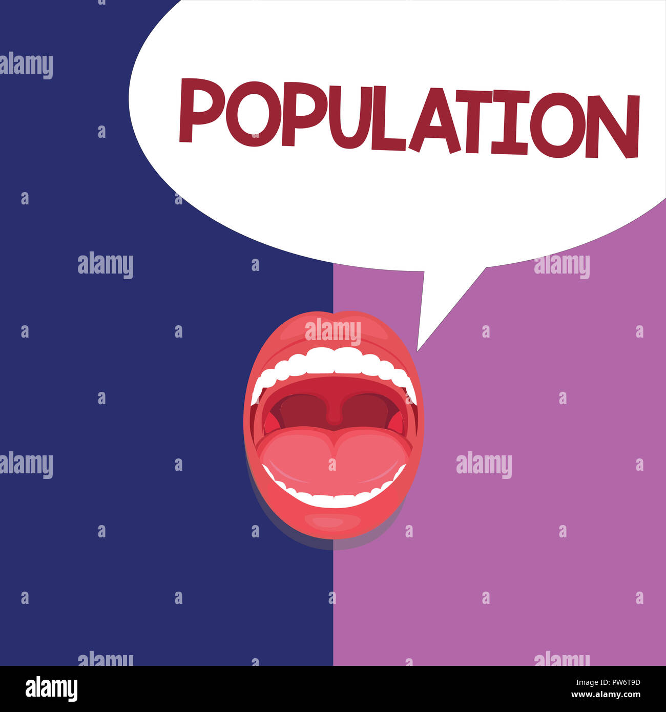 Text sign showing Population. Conceptual photo All the inhabitants of a ...