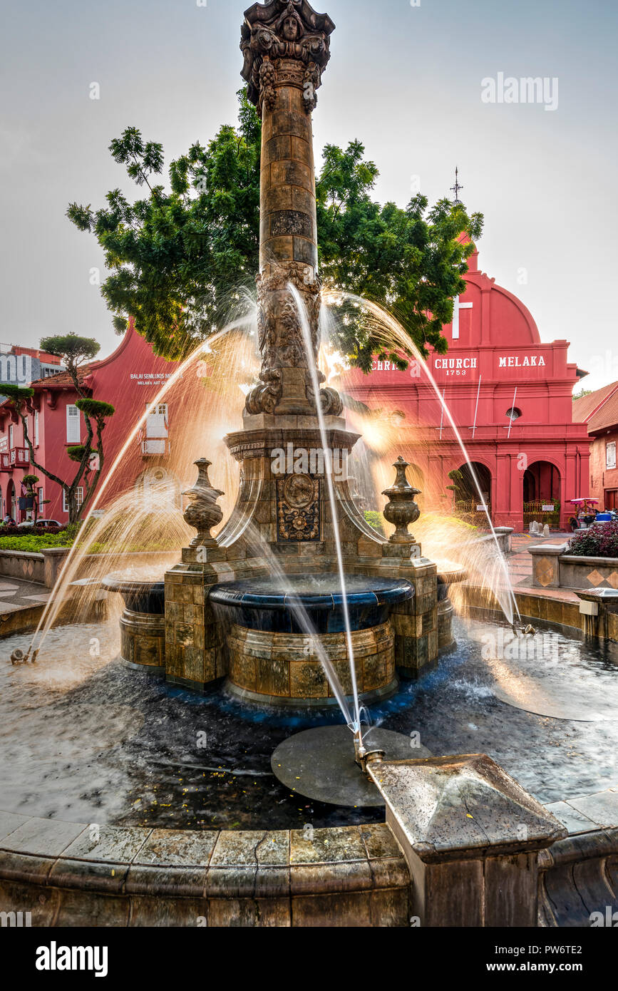 Dutch Square, Christ Church, Malacca City, Malaysia Stock Photo - Alamy