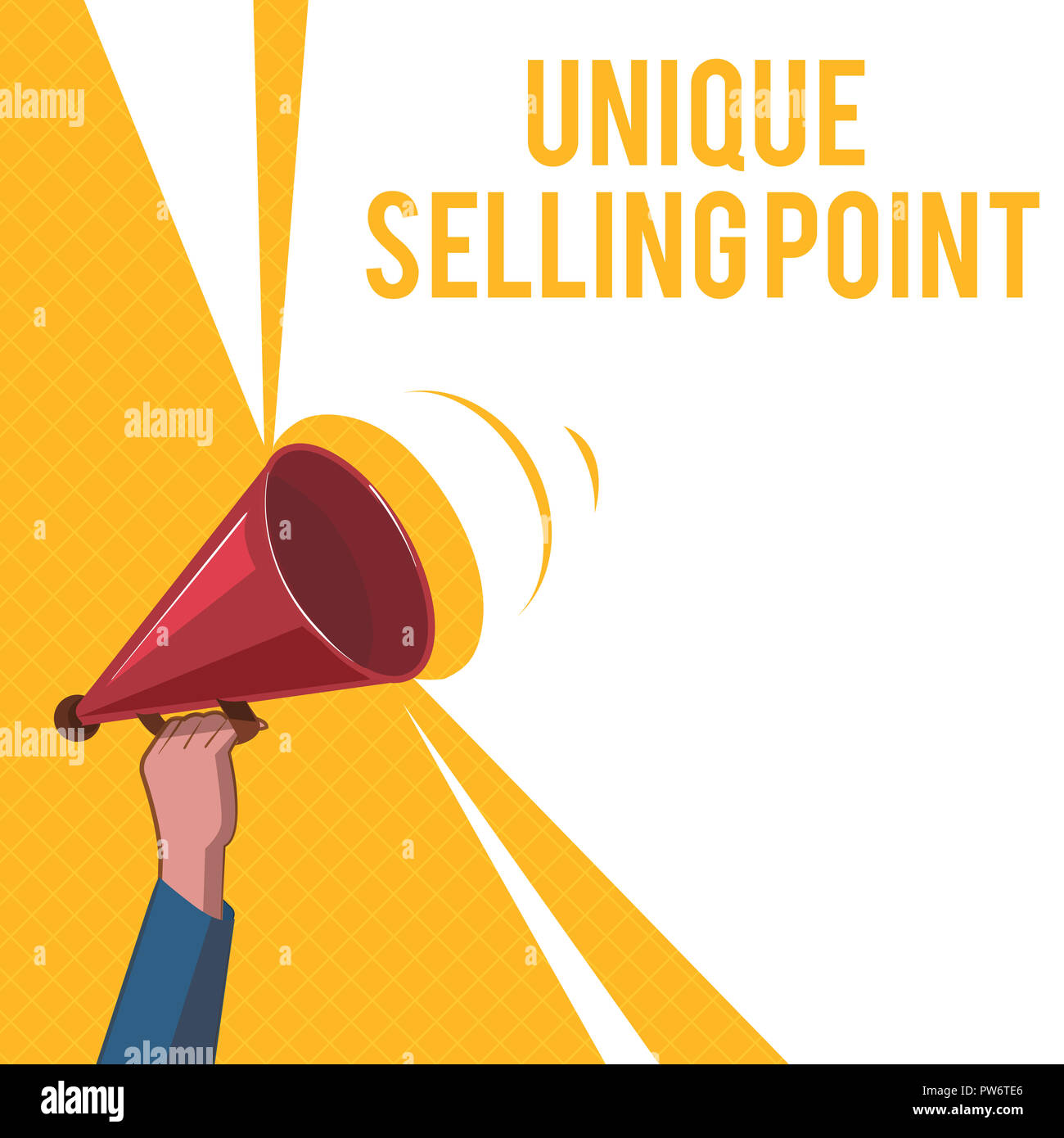 Handwriting text Unique Selling Point. Concept meaning Differentiate a ...