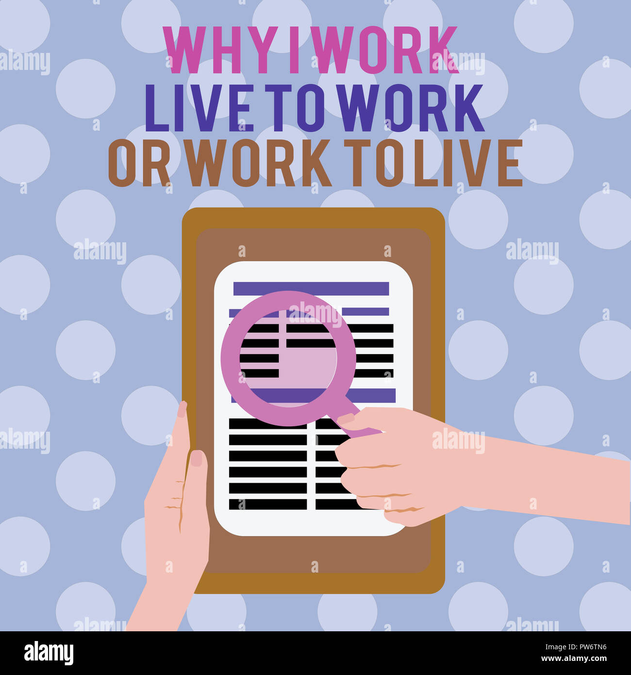 Text sign showing Why I Work Live To Work Or Work To Live. Conceptual ...
