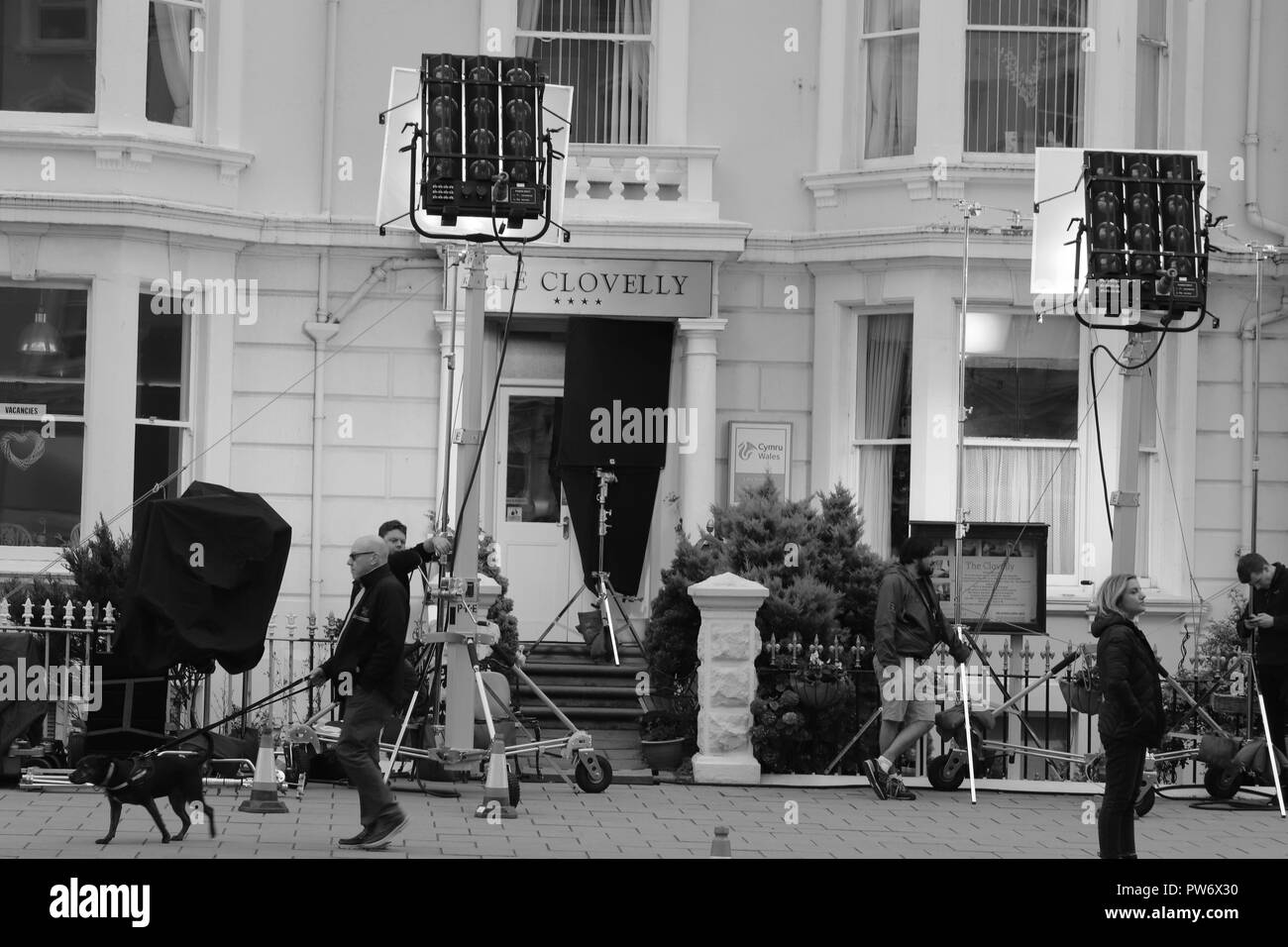Tv drama filming Black and White Stock Photos & Images - Alamy