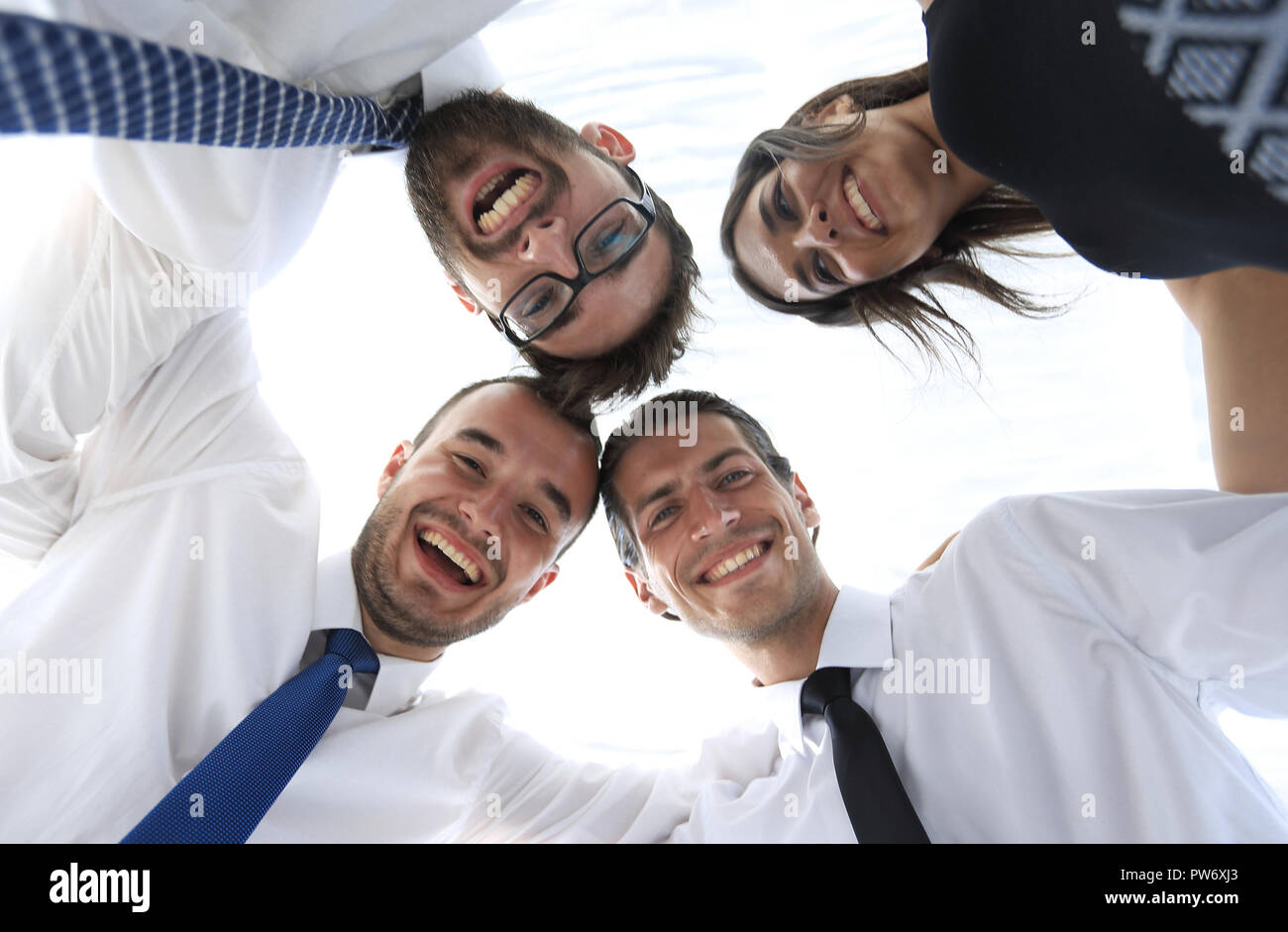 closeup.bottom view.successful business people Stock Photo - Alamy