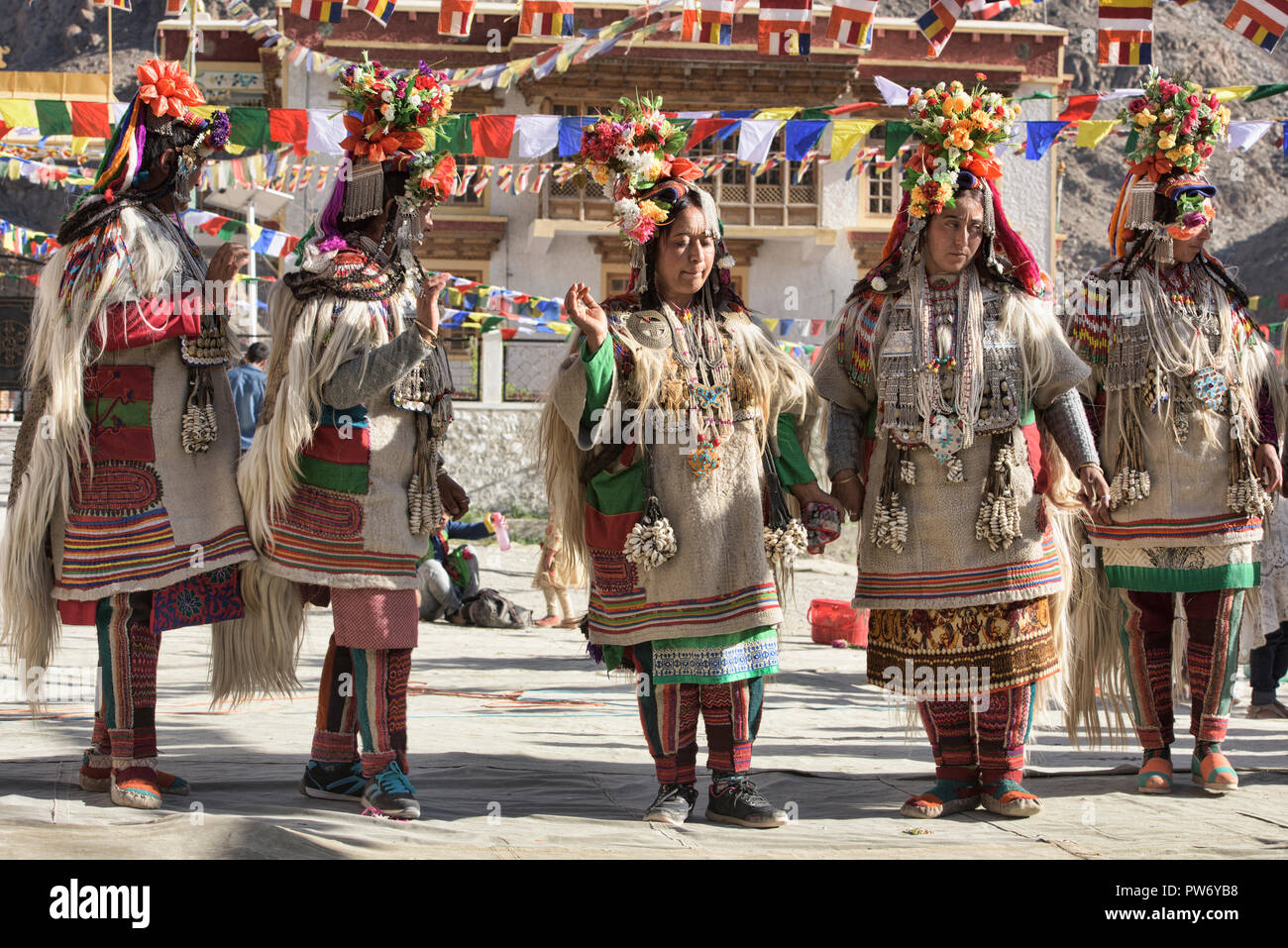 Women dancing ladakh festival dance hi-res stock photography and images ...