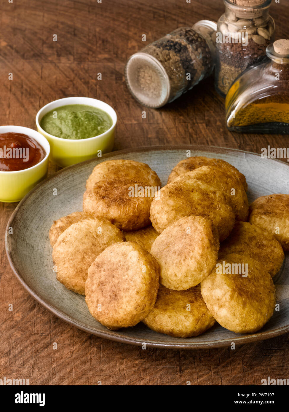 ALLO TIKKI, a savoury dish made from potato Stock Photo - Alamy