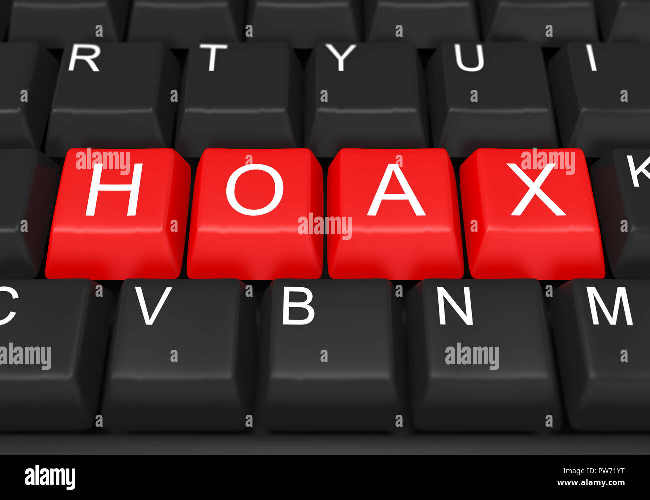 Hoax Concept Illustration Stock Photo - Alamy