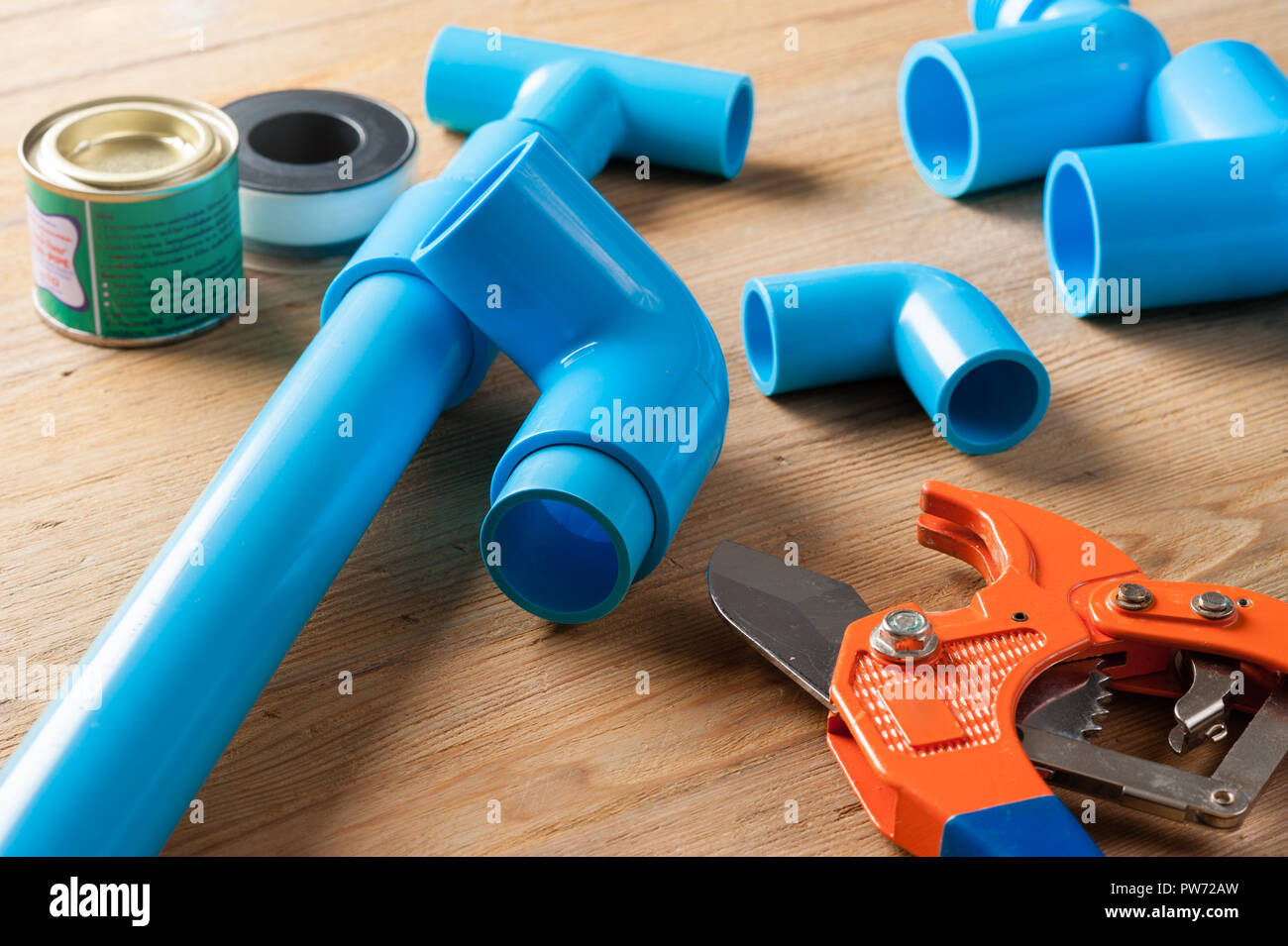 PVC Pipe connections, PVC Pipe fitting, PVC Coupling Stock Photo - Alamy
