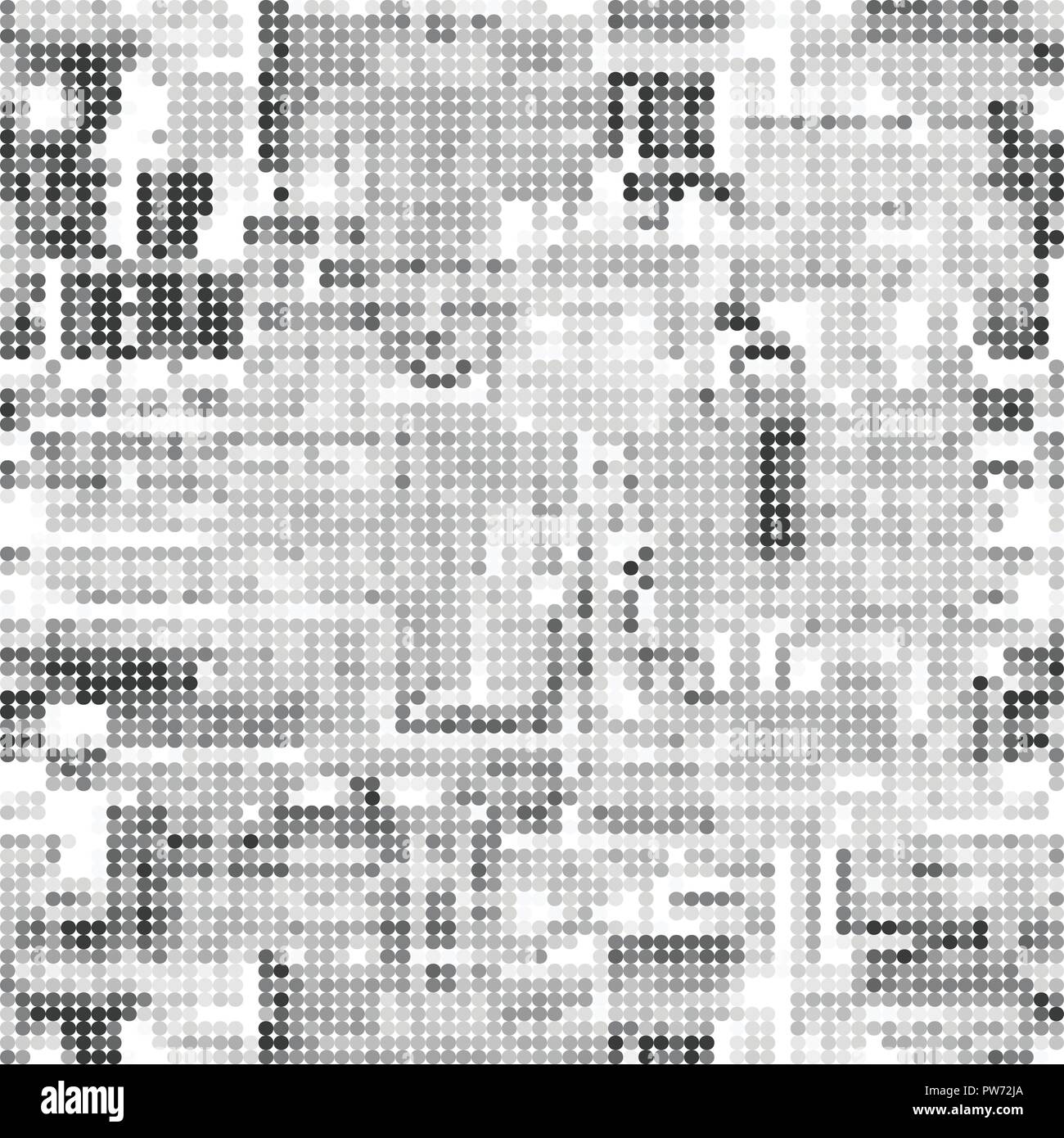 Newspaper illustration. Background seamless pattern. Imitation of ... Newspaper illustration. Background seamless pattern. Imitation of ...