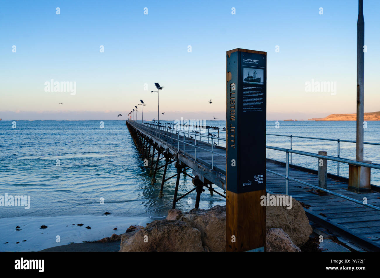 The historic Elliston Jetty, Elliston South Australia Stock Photo - Alamy