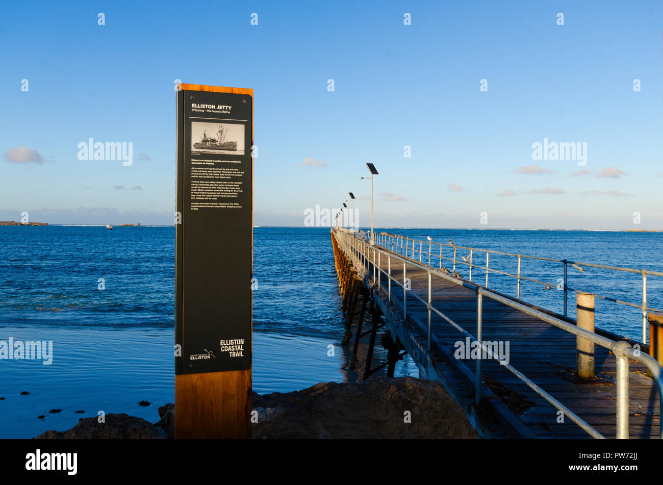 The historic Elliston Jetty, Elliston South Australia Stock Photo - Alamy
