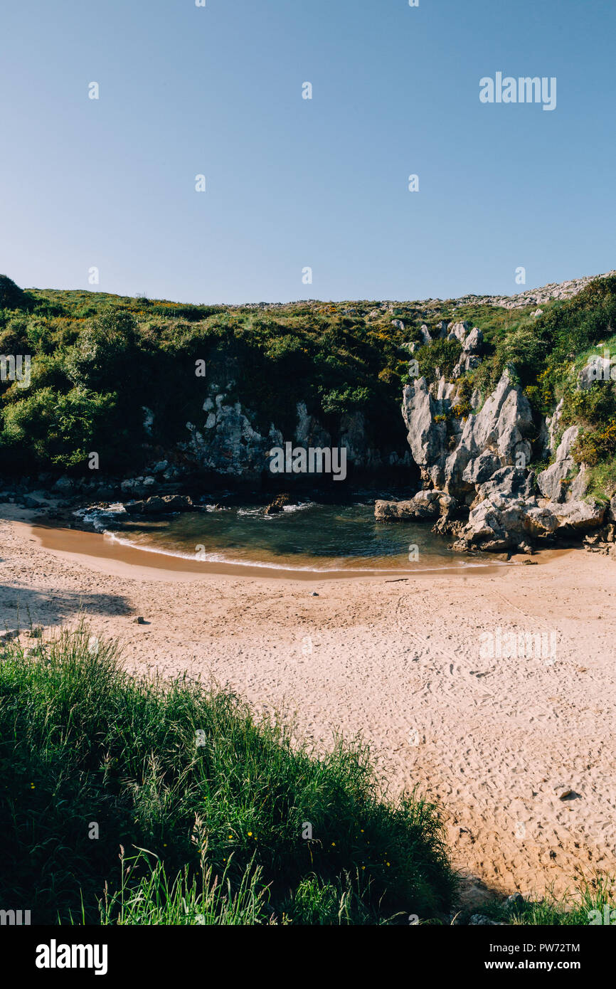Playa de Gulpiyuri, Llanes, Asturias, Spain, 2018 Stock Photo - Alamy
