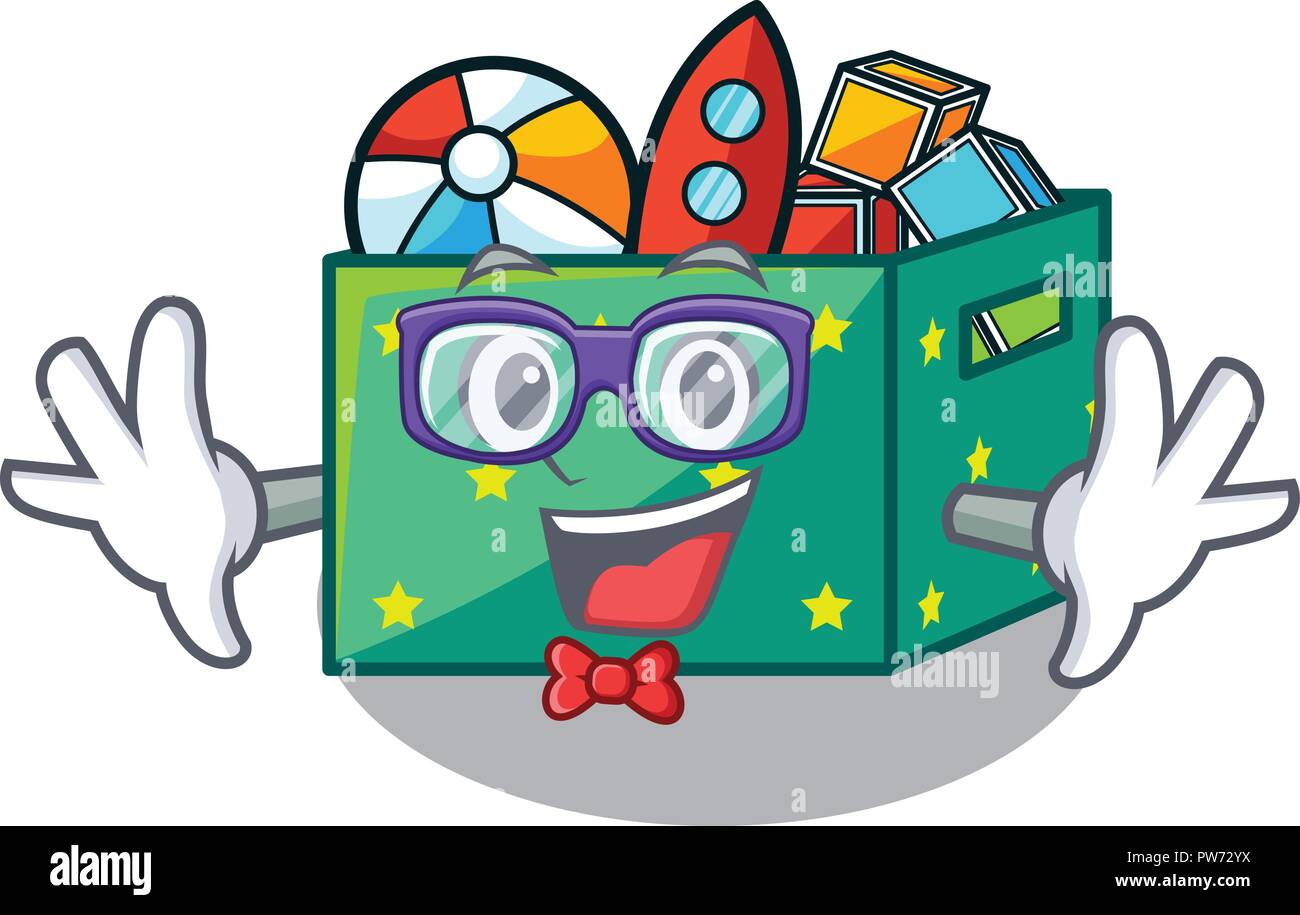 Geek cartoon toy boxes in a bedroom Stock Vector Image & Art - Alamy