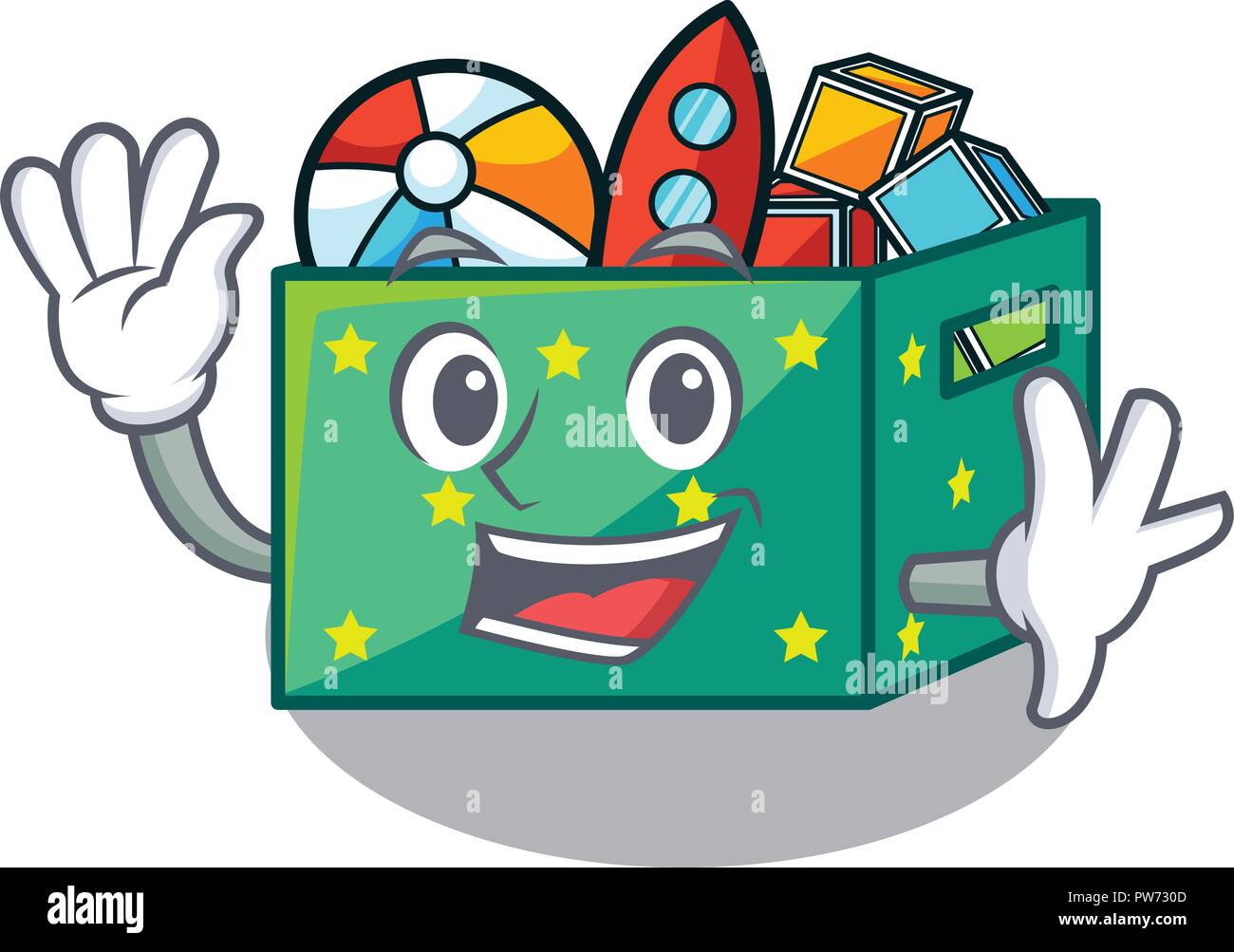 Children playing with boxes Stock Vector Images - Alamy