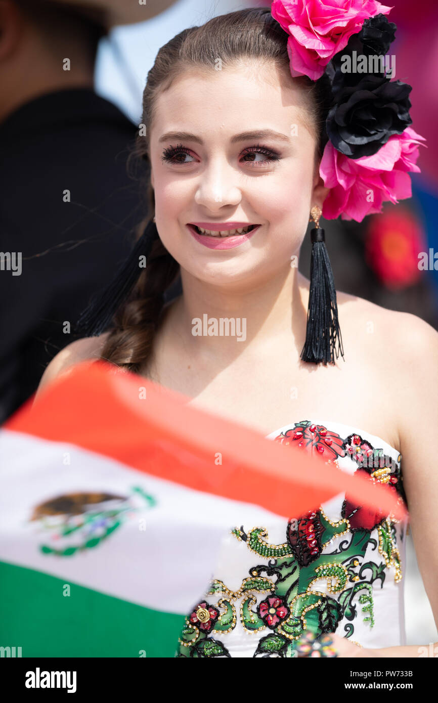 Chicago, Illinois , USA - September 9, 2018 The 26th Street Mexican ...