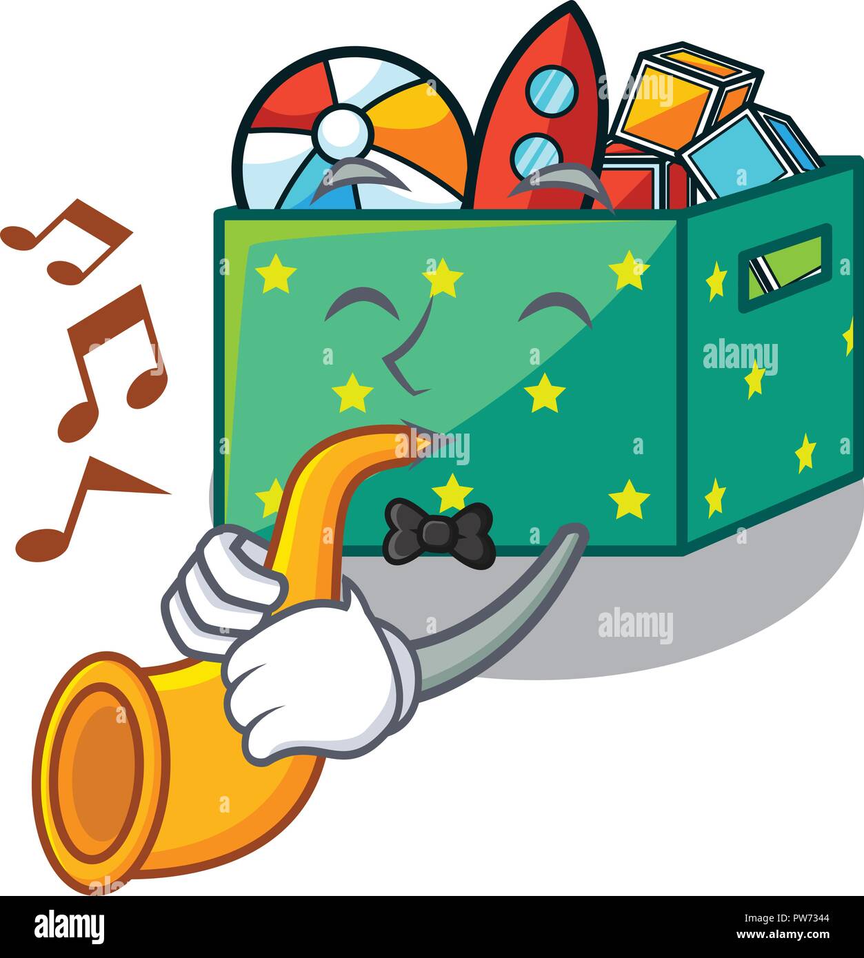 Saxophone box Stock Vector Images - Alamy