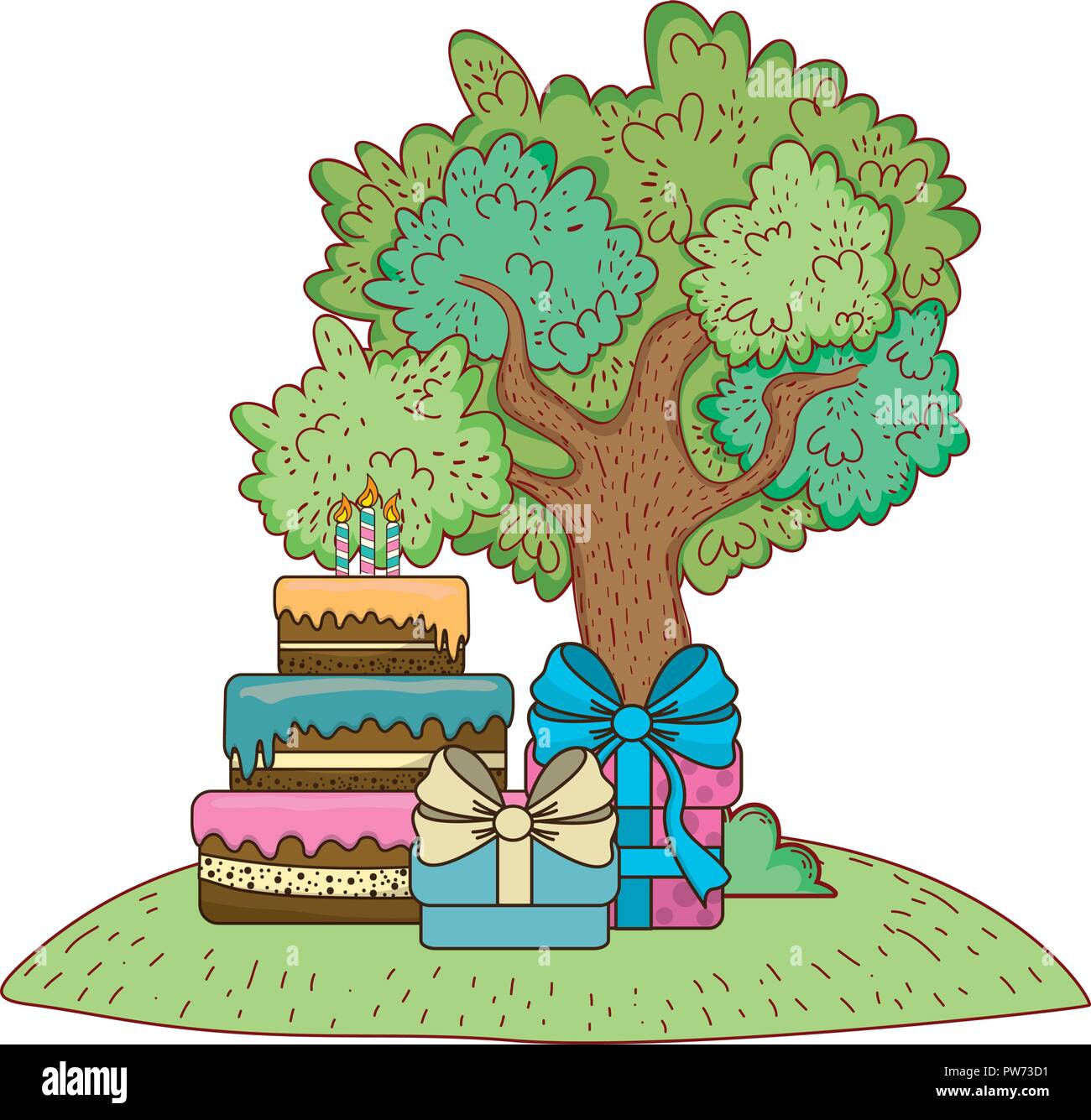 Happy birthday cartoons Stock Vector Image & Art - Alamy