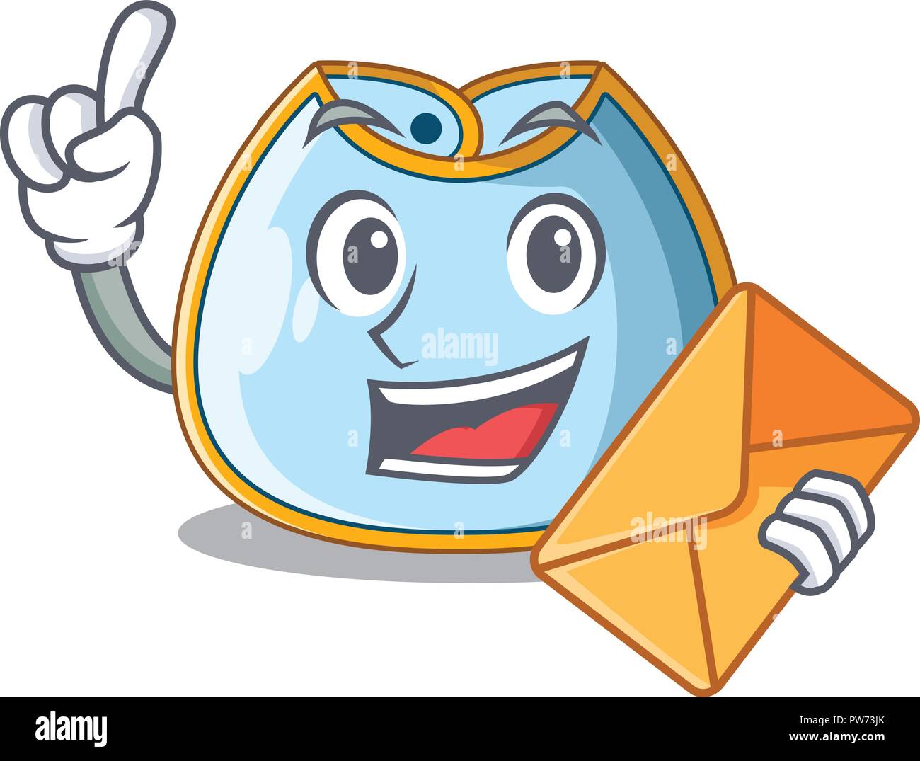 Boy mailing letter Stock Vector Images - Alamy