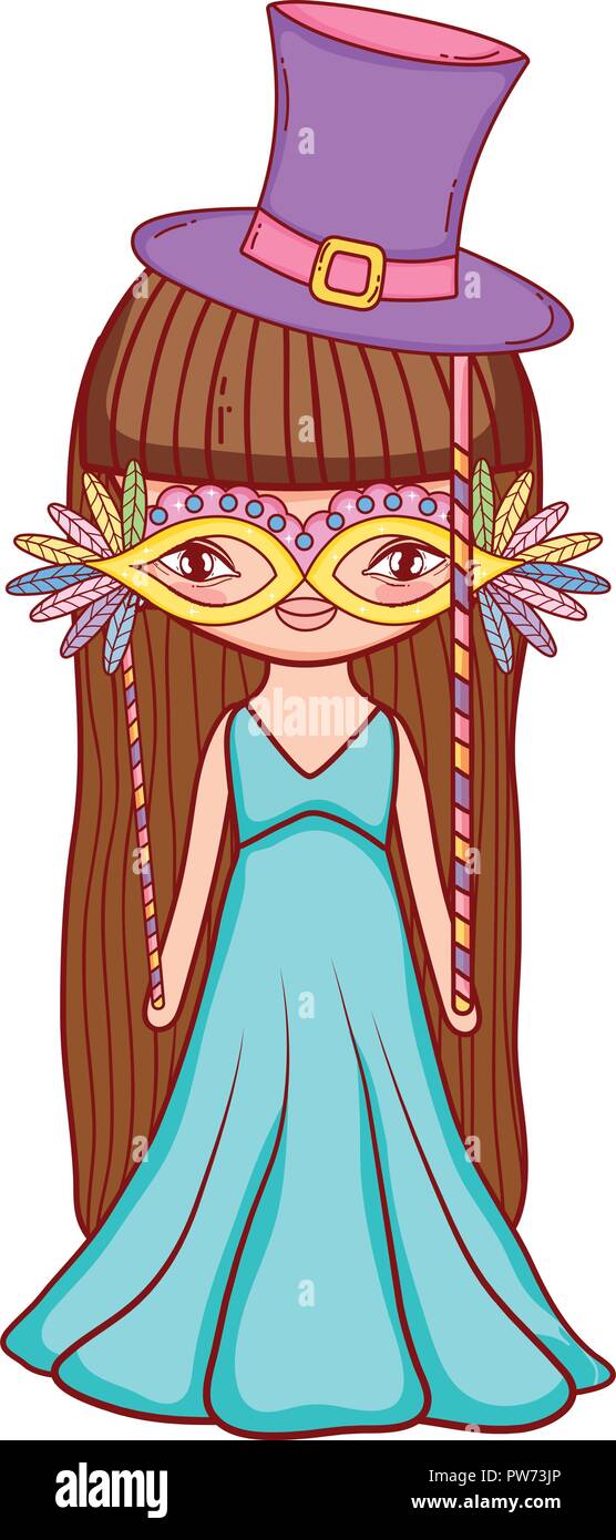 Girl funny party glasses Stock Vector Images - Alamy