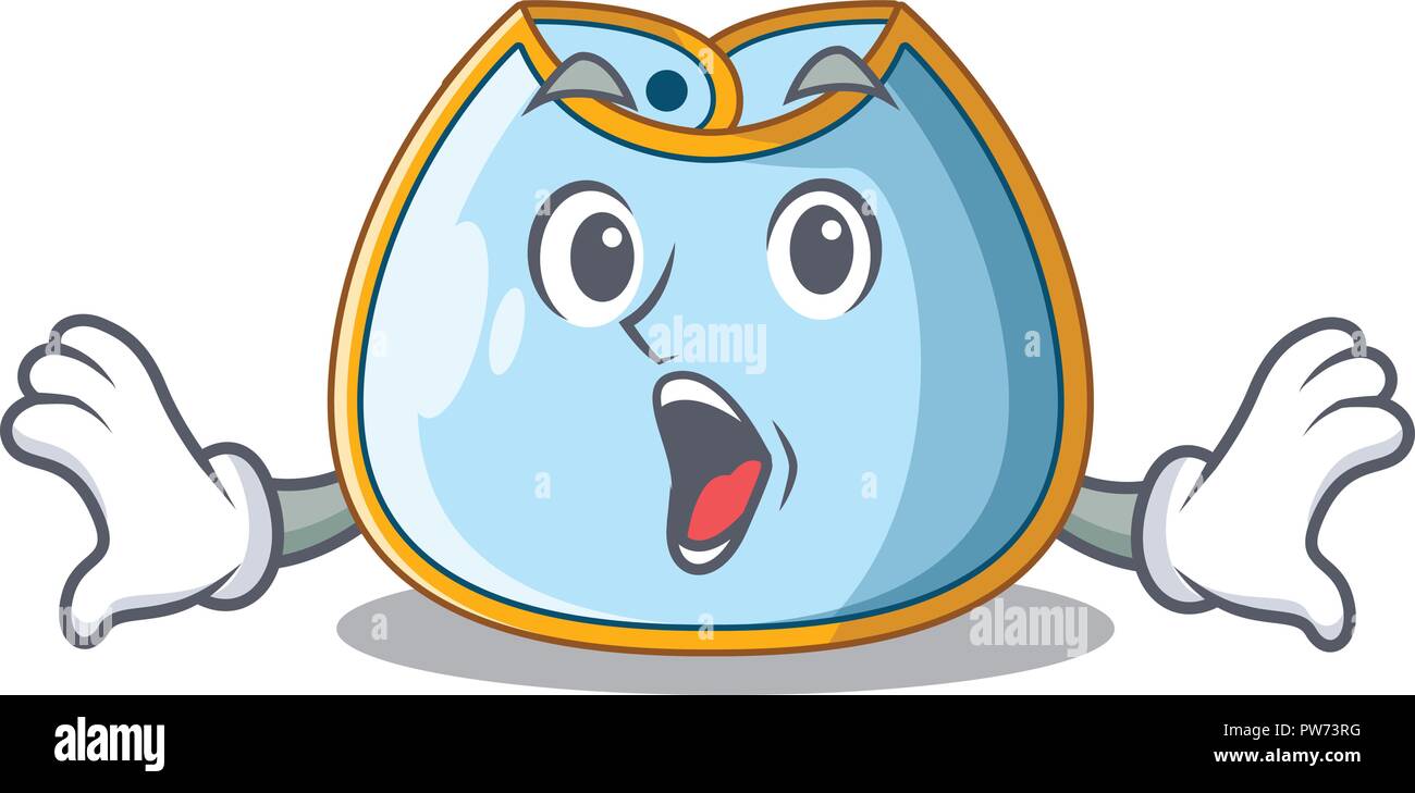 Surprised homemade baby bib of cloth cartoon Stock Vector Image & Art ...