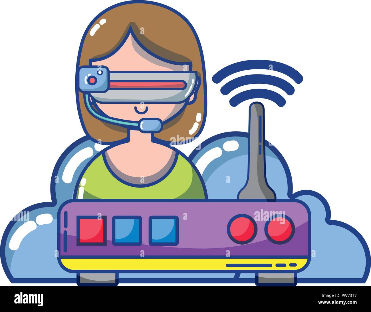 FPV goggles technology cartoons Stock Vector Image & Art - Alamy