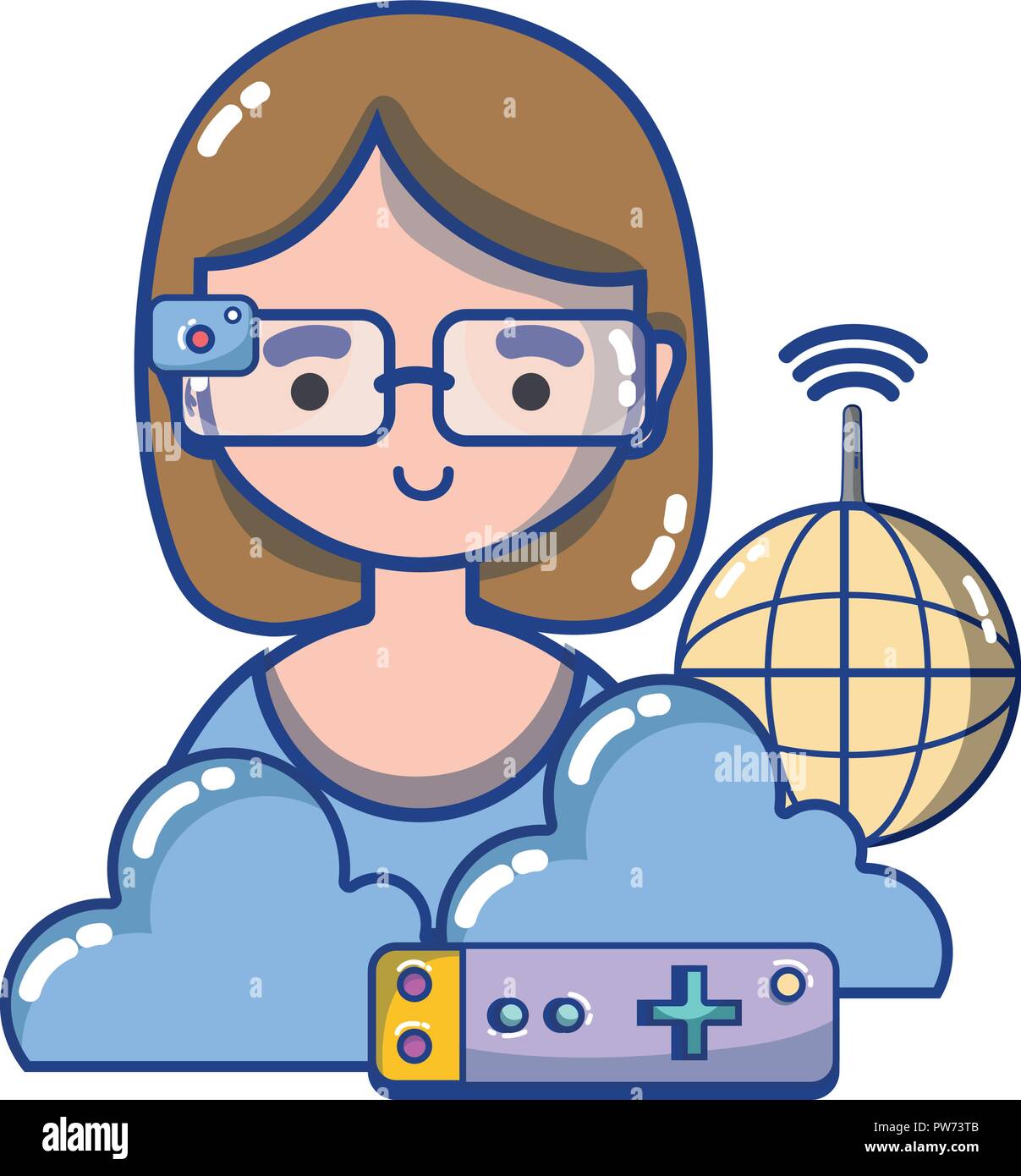 FPV goggles technology cartoons Stock Vector Image & Art - Alamy