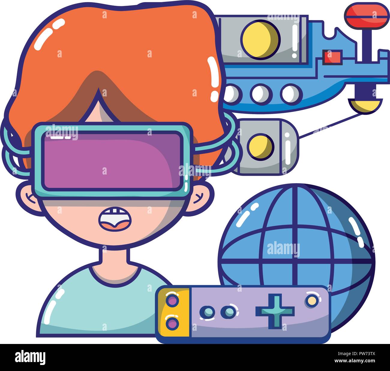 FPV goggles technology cartoons Stock Vector Image & Art - Alamy