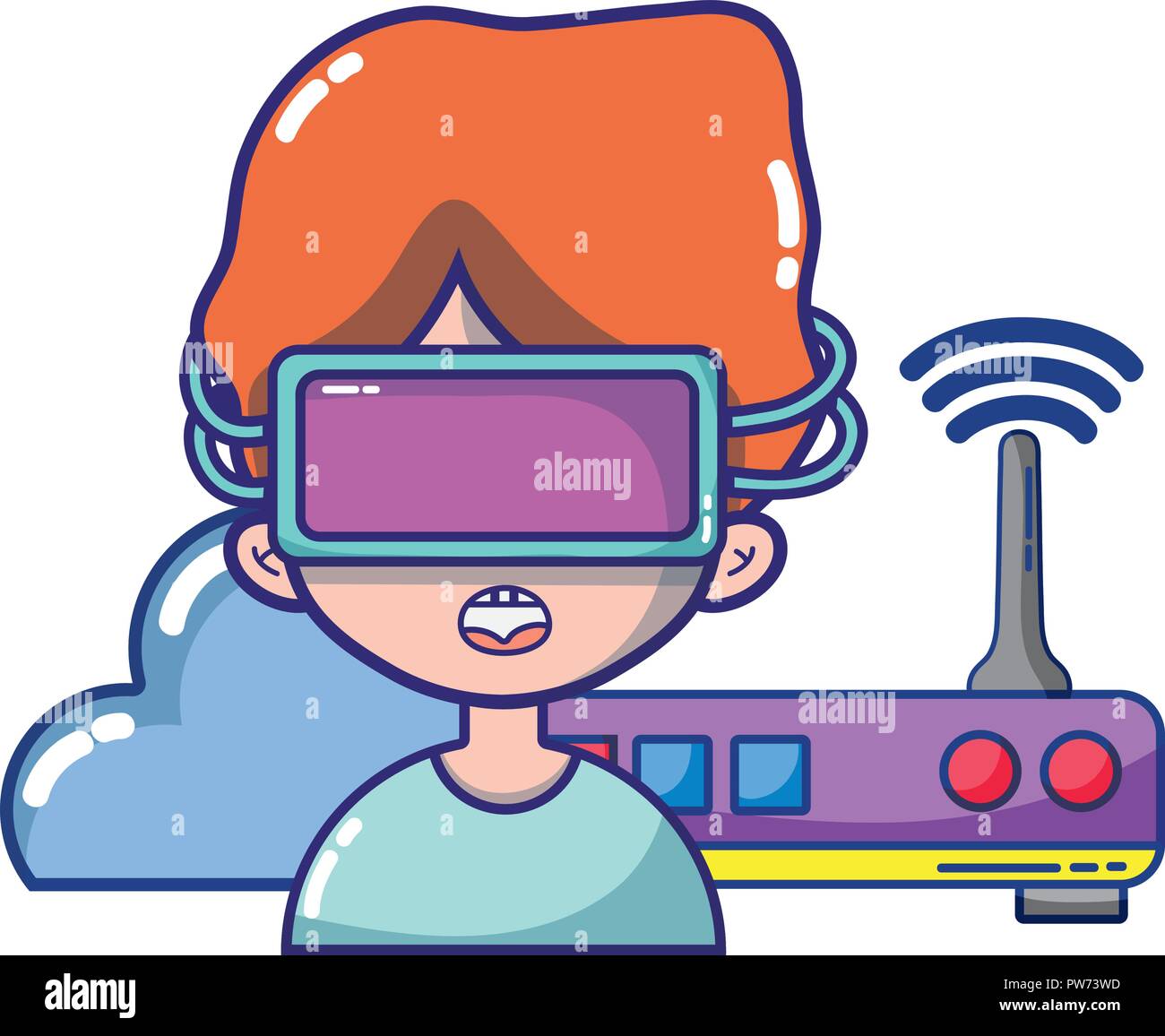 FPV goggles technology cartoons Stock Vector Image & Art - Alamy