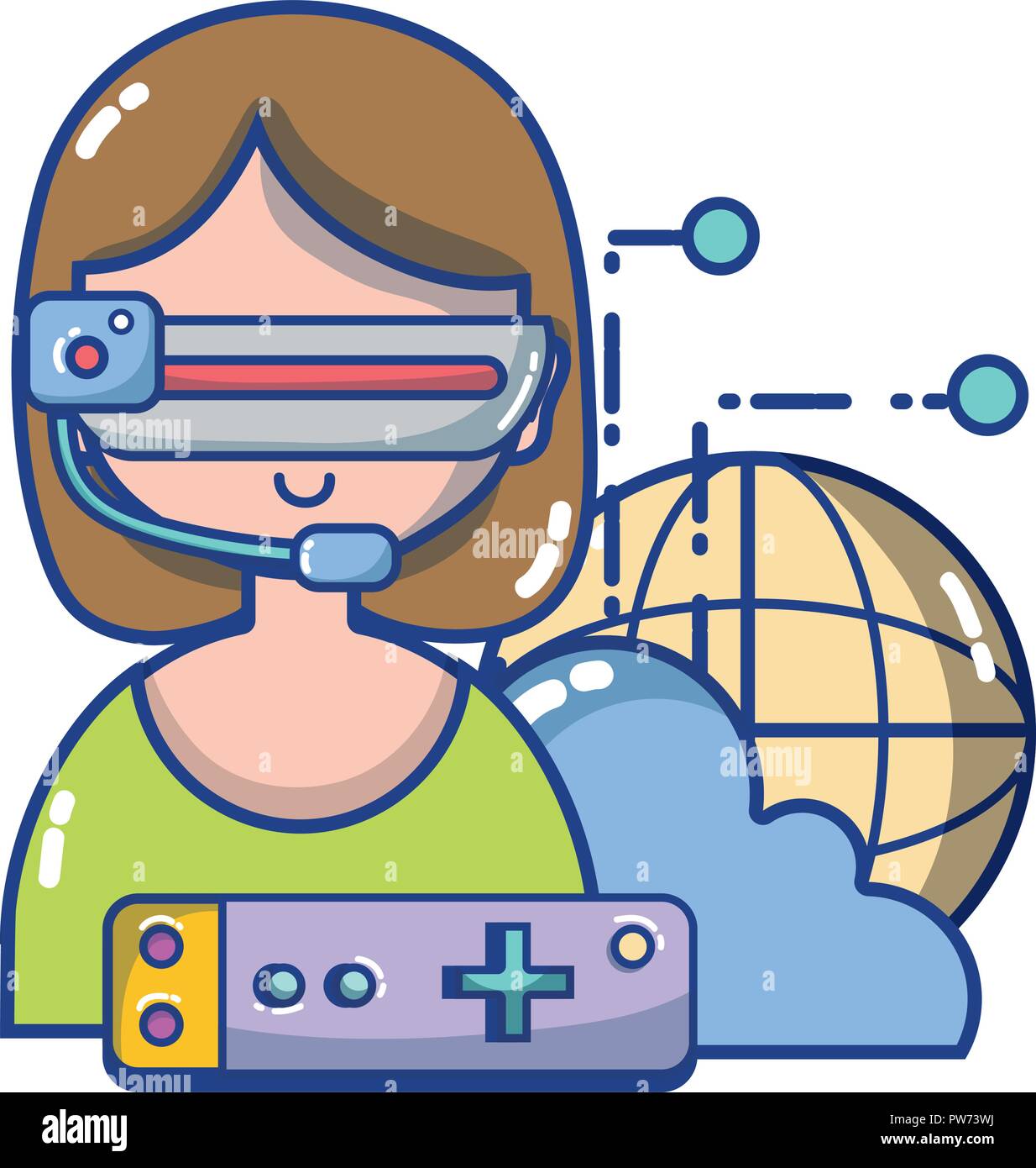 FPV goggles technology cartoons Stock Vector Image & Art - Alamy