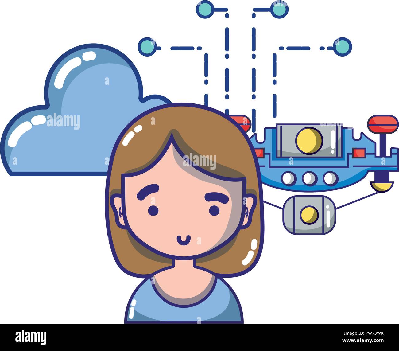 FPV goggles technology cartoons Stock Vector Image & Art - Alamy