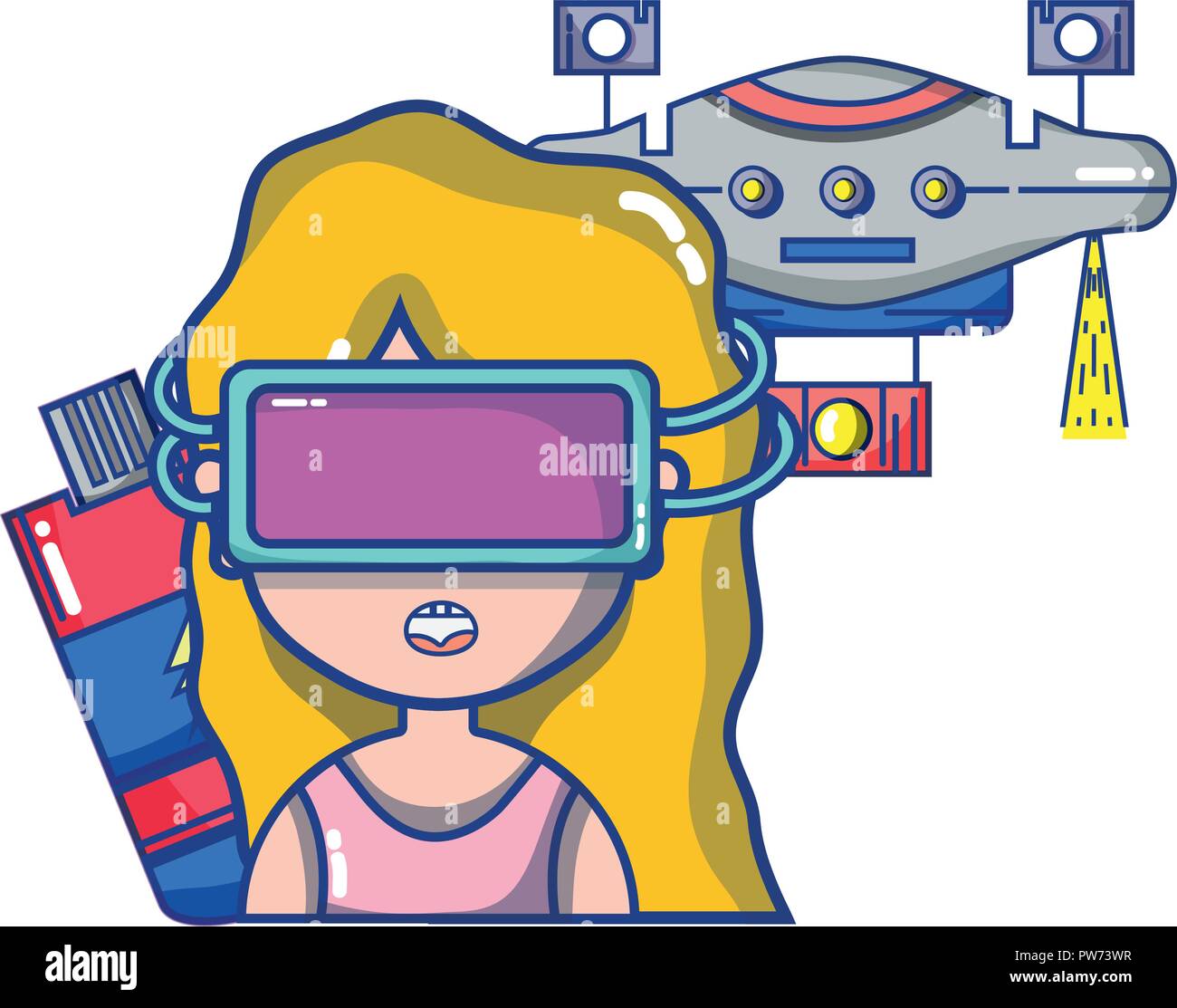 FPV goggles technology cartoons Stock Vector Image & Art - Alamy