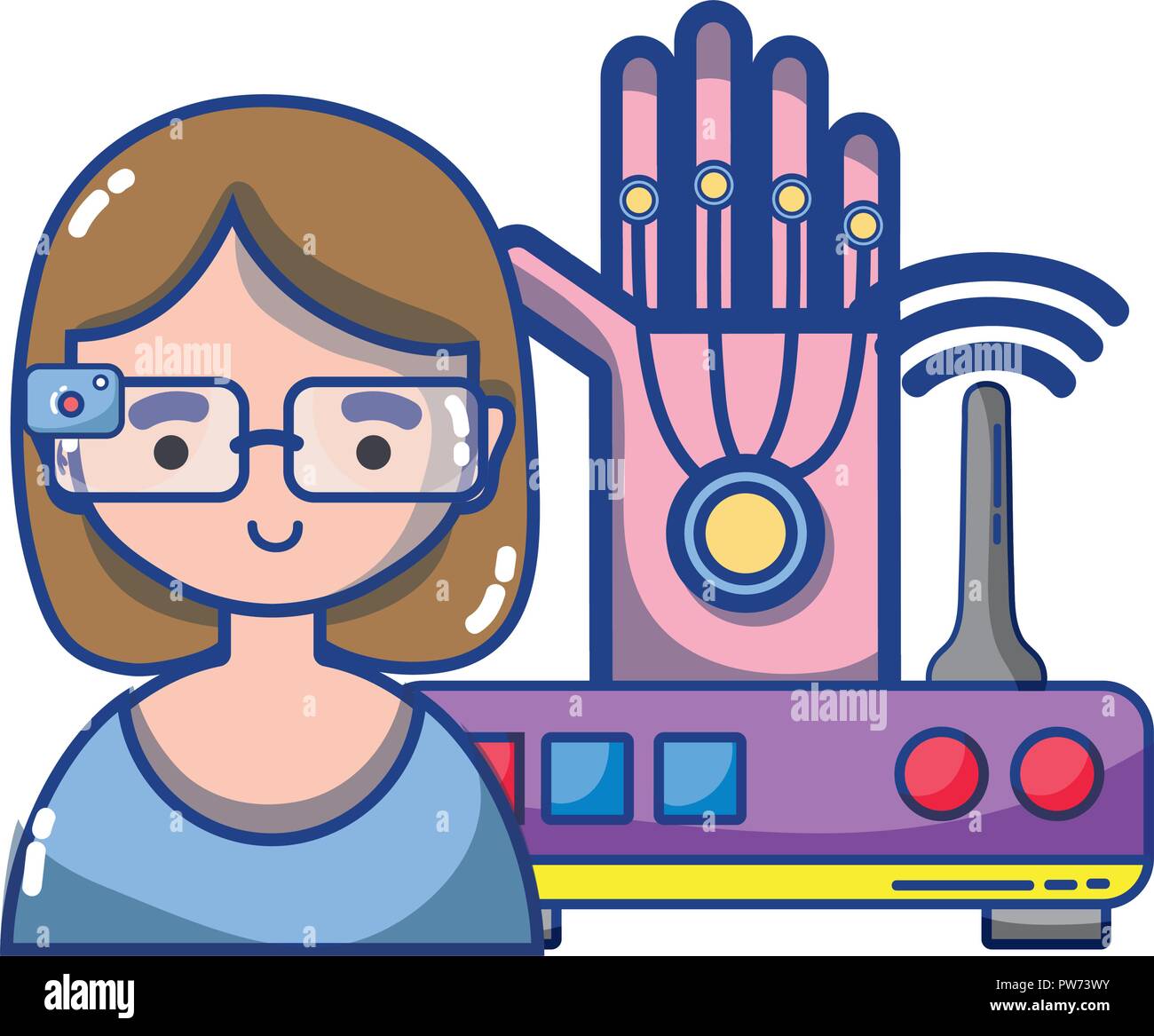 FPV goggles technology cartoons Stock Vector Image & Art - Alamy