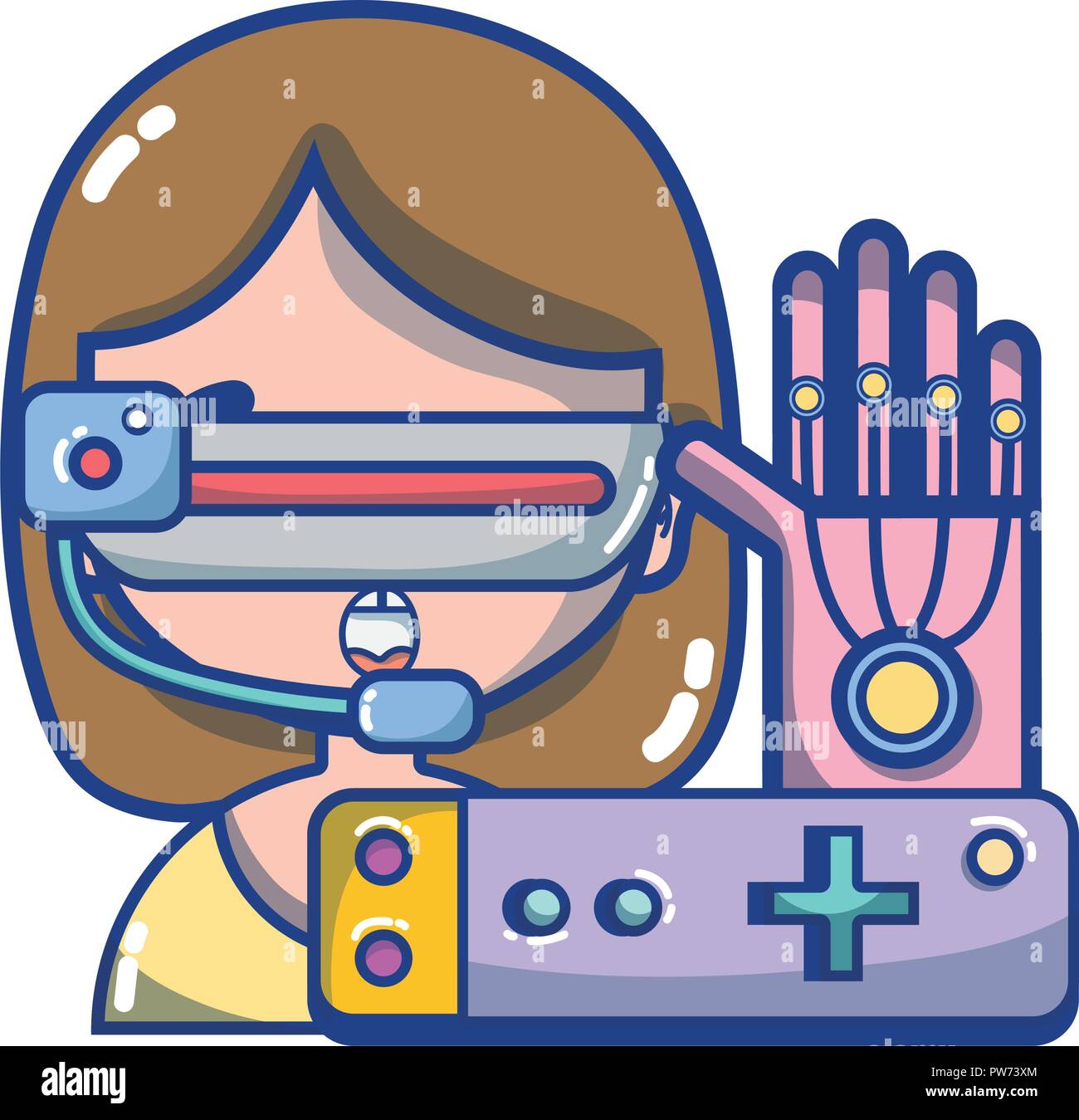 FPV goggles technology cartoons Stock Vector Image & Art - Alamy