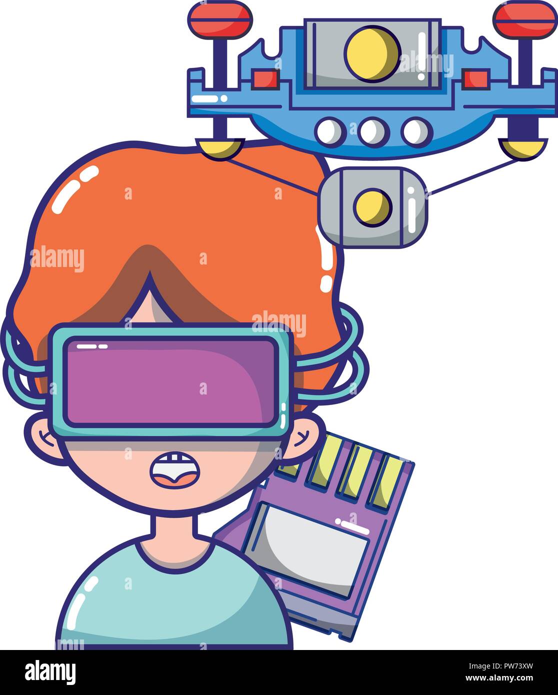 FPV goggles technology cartoons Stock Vector Image & Art - Alamy