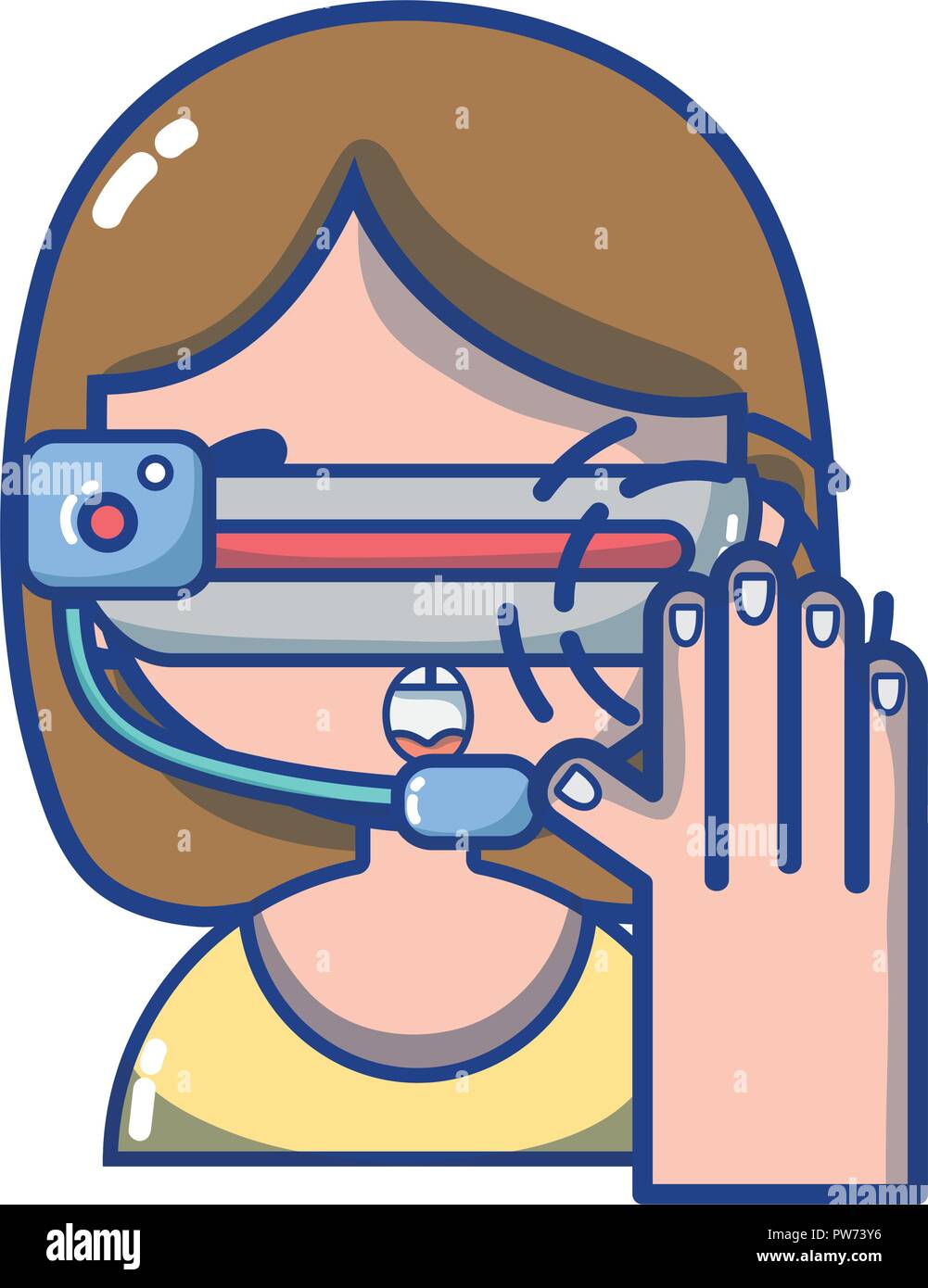 FPV goggles technology cartoons Stock Vector Image & Art - Alamy