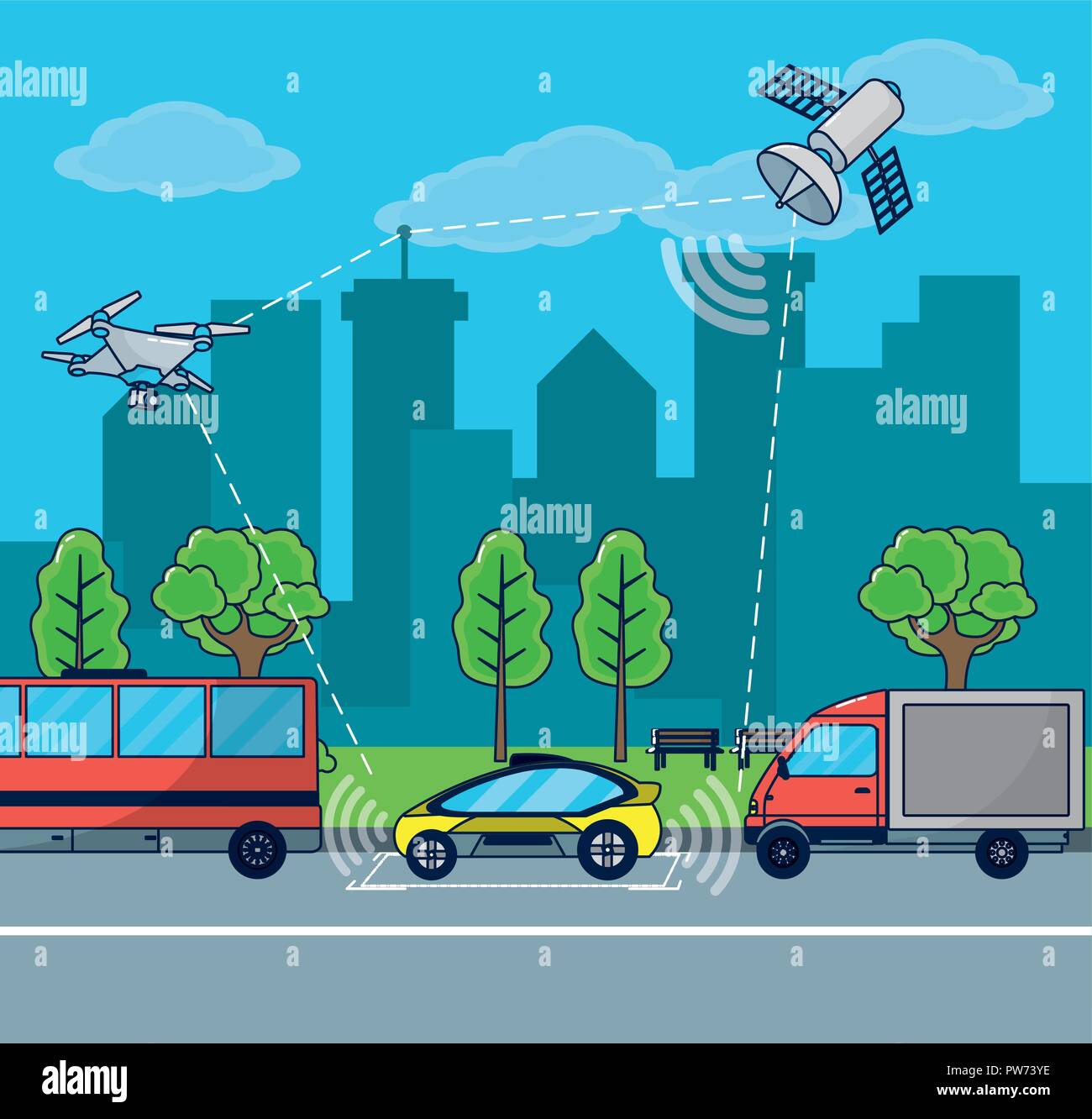Autonomous drone taxi hi-res stock photography and images - Alamy