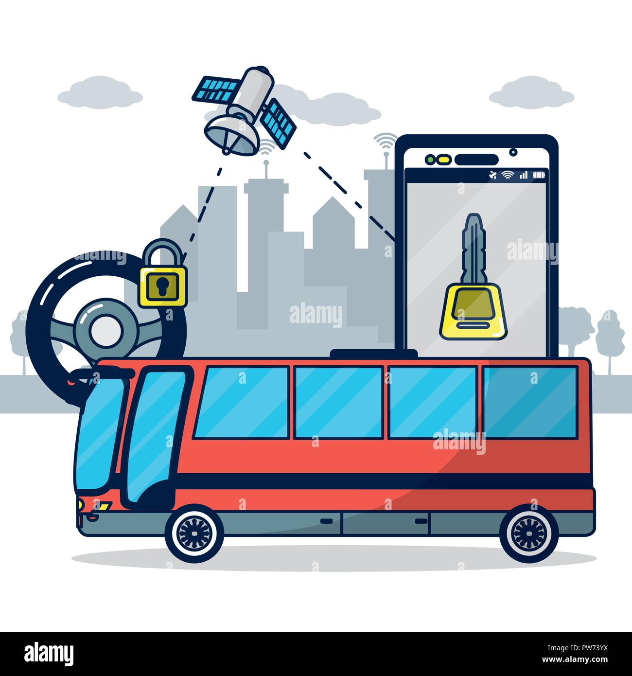 Bus tracking system hi-res stock photography and images - Alamy