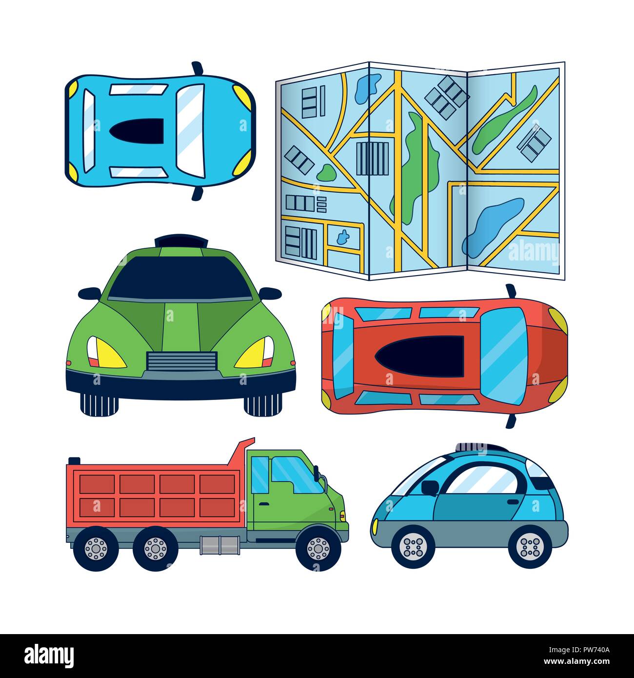 Set of Autonomous Car icons Stock Vector Image & Art - Alamy